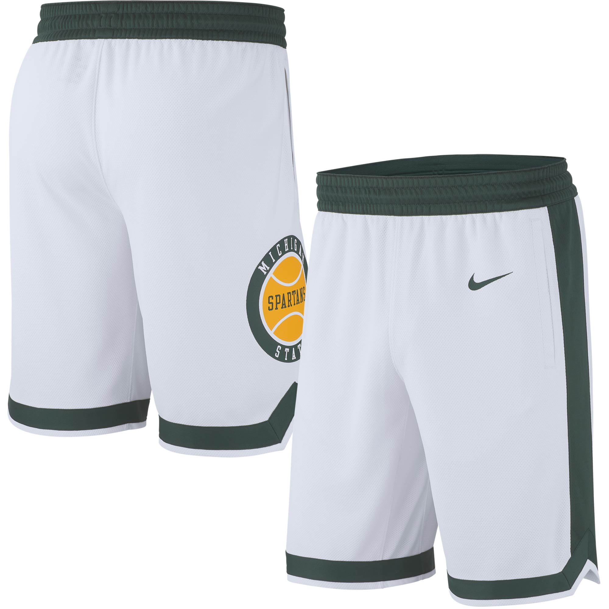 Men's Nike White Michigan State Spartans Retro Replica Basketball ...