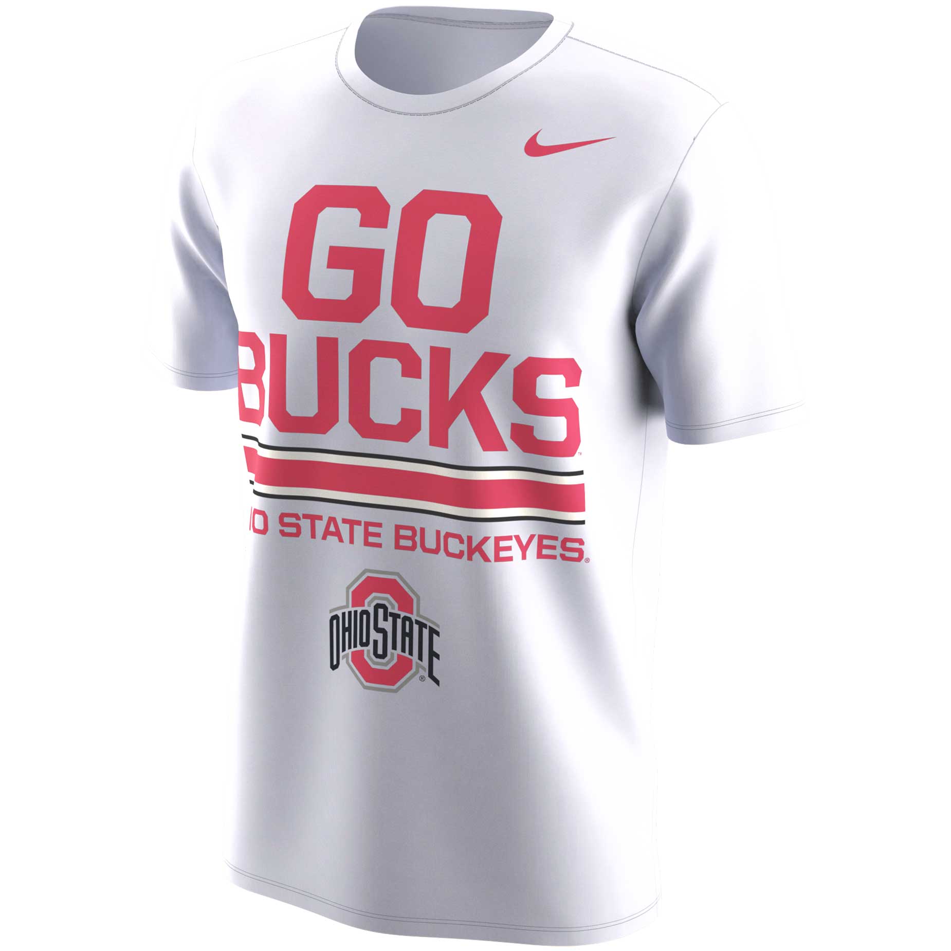 Men's Nike White Ohio State Buckeyes Local Verbiage Performance T-Shirt ...