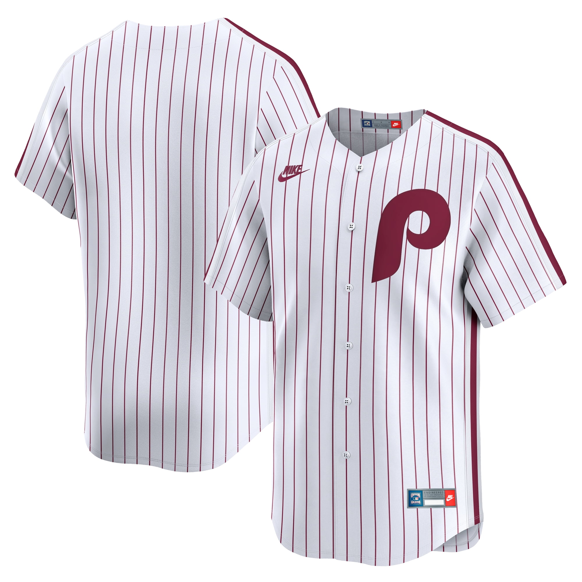 Men's Nike White Philadelphia Phillies Throwback Cooperstown Collection ...