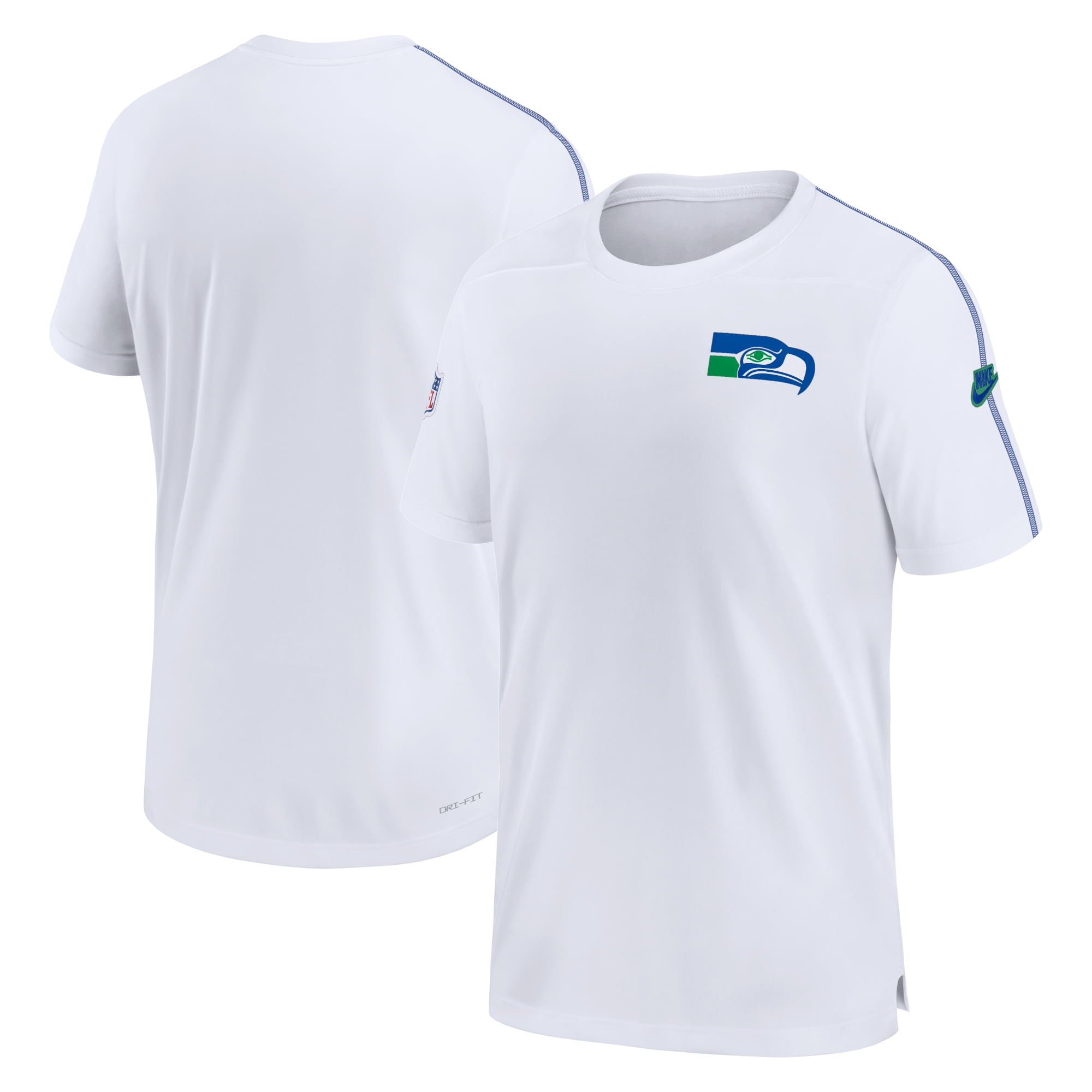 Men's Nike White Seattle Seahawks Sideline Alternate Logo Coach ...