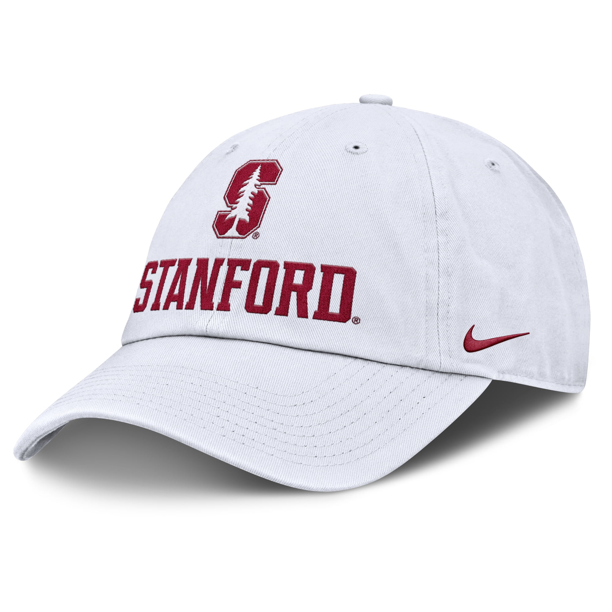 Men's Nike White Stanford Cardinal 2025 Sideline Club Adjustable Hat ...