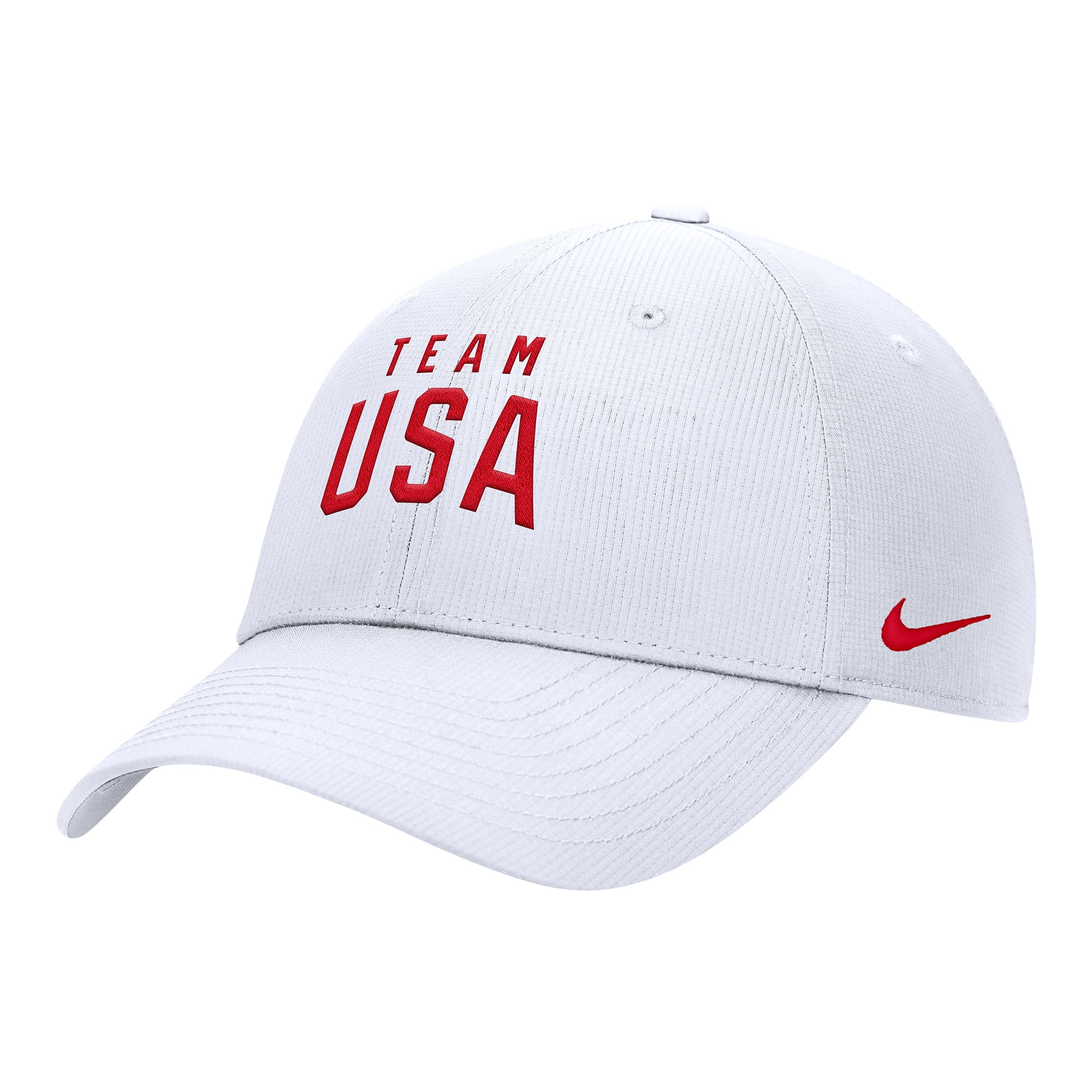 Men's Nike White Team USA On-Field Club Ripstop Dri-FIT Adjustable Hat ...