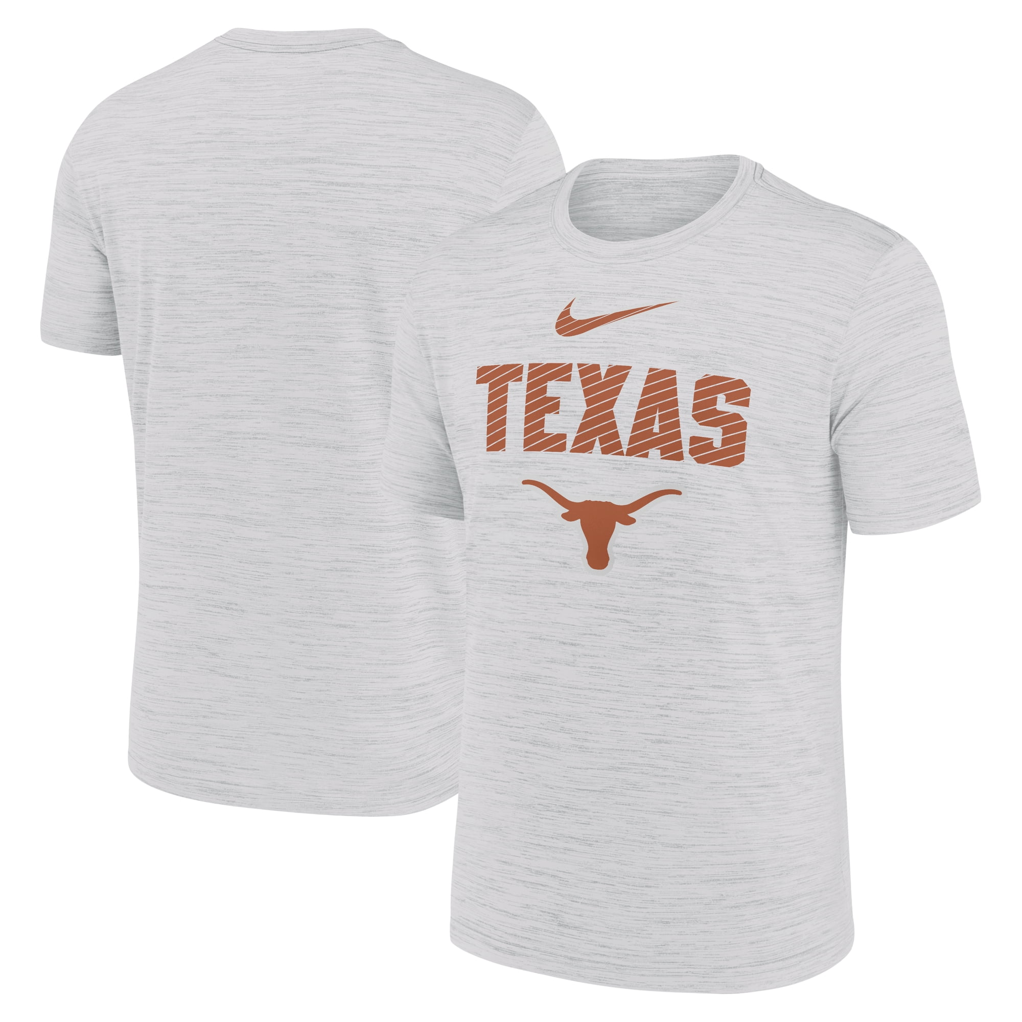 Men's Nike White Texas Longhorns Campus Slant Velocity Performance T ...