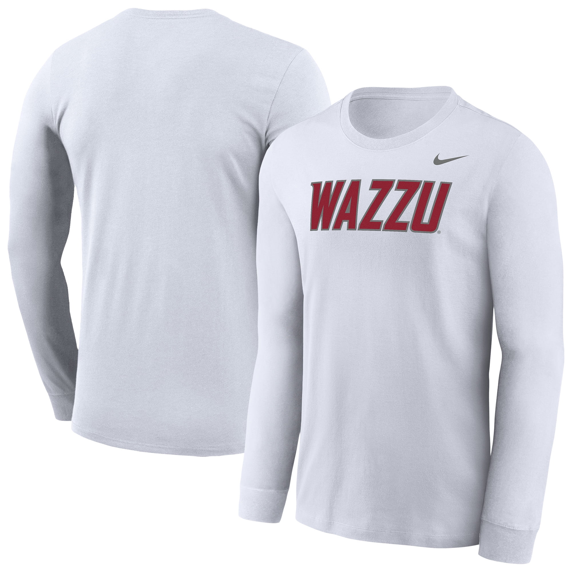 Men's Nike White Washington State Cougars Wazzu Dri-FIT Long Sleeve T ...