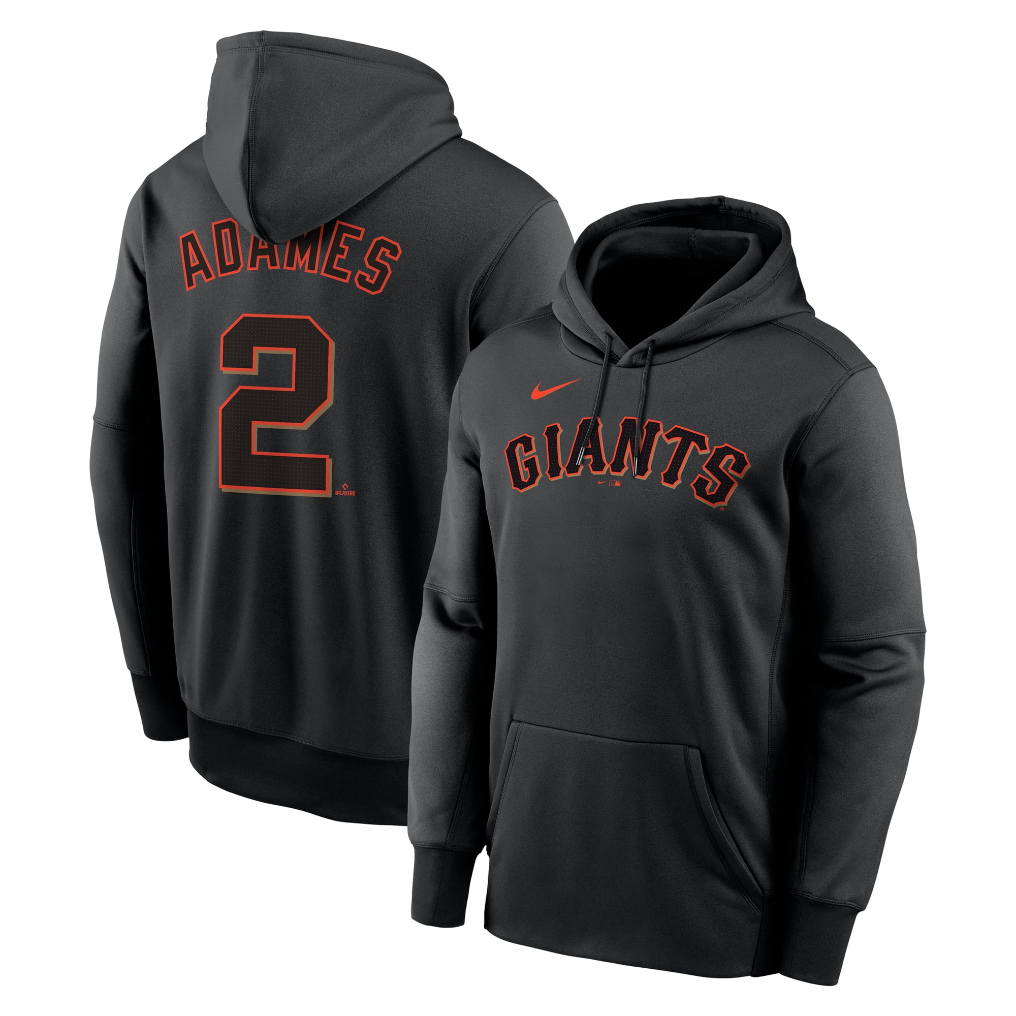 Men's Nike Willy Adames Black San Francisco Giants Name & Number ...