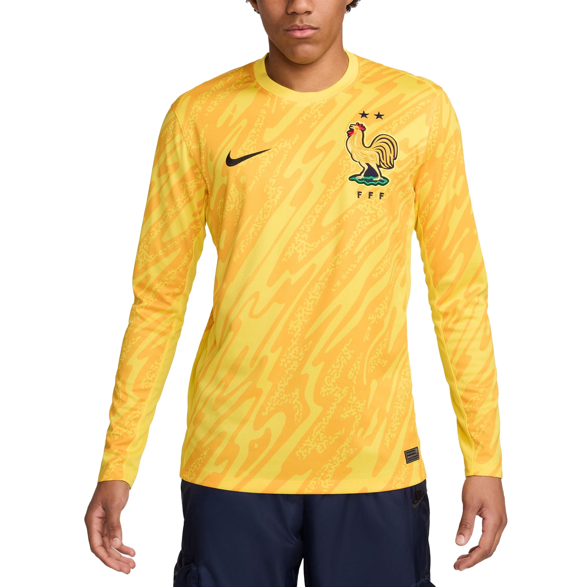 Men's Nike Yellow France National Team 2024 Goalkeeper Replica Stadium ...