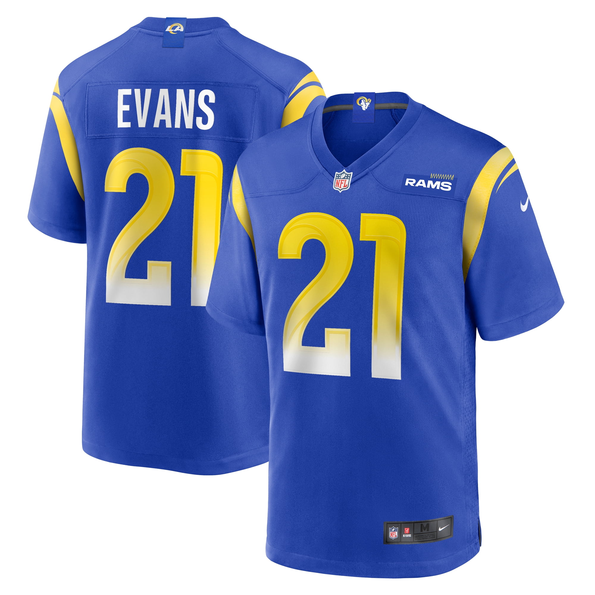 Men's Nike Zach Evans Royal Los Angeles Rams Home Game Jersey - Walmart.com