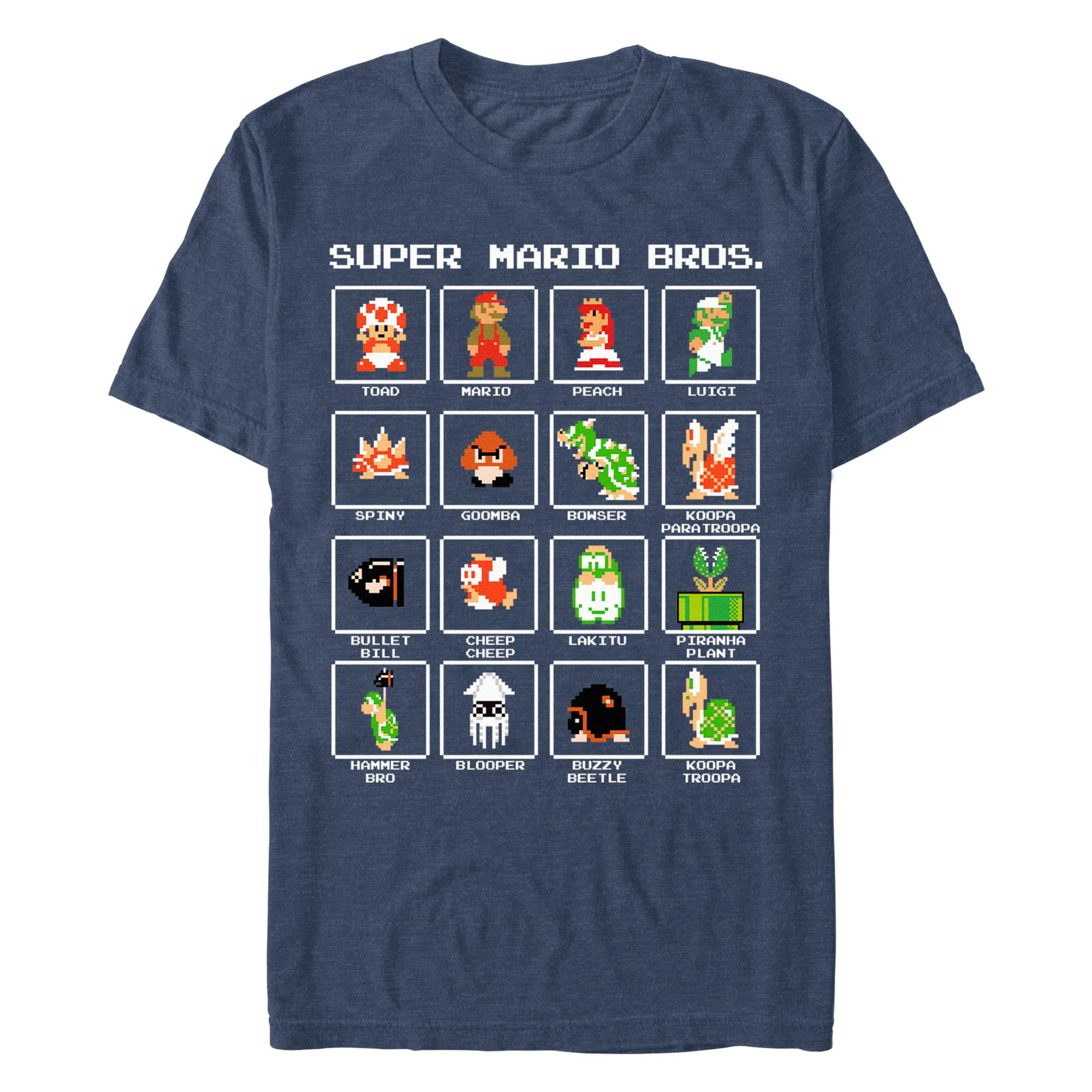 Men's Nintendo 8-Bit Characters Graphic T-Shirt - Walmart Business Supplies