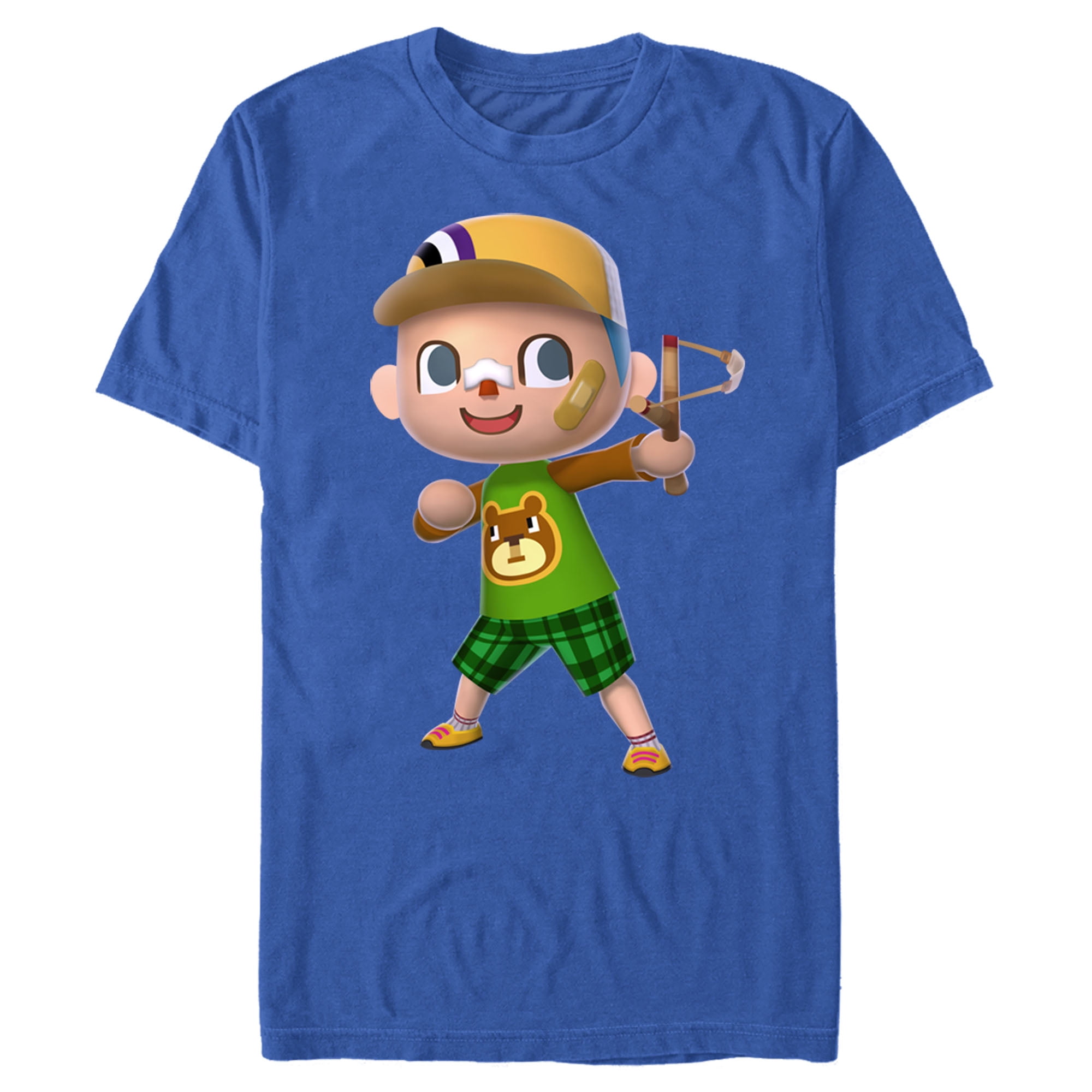 Men's Nintendo Animal Crossing Slingshot Graphic Tee Royal Blue 3X ...
