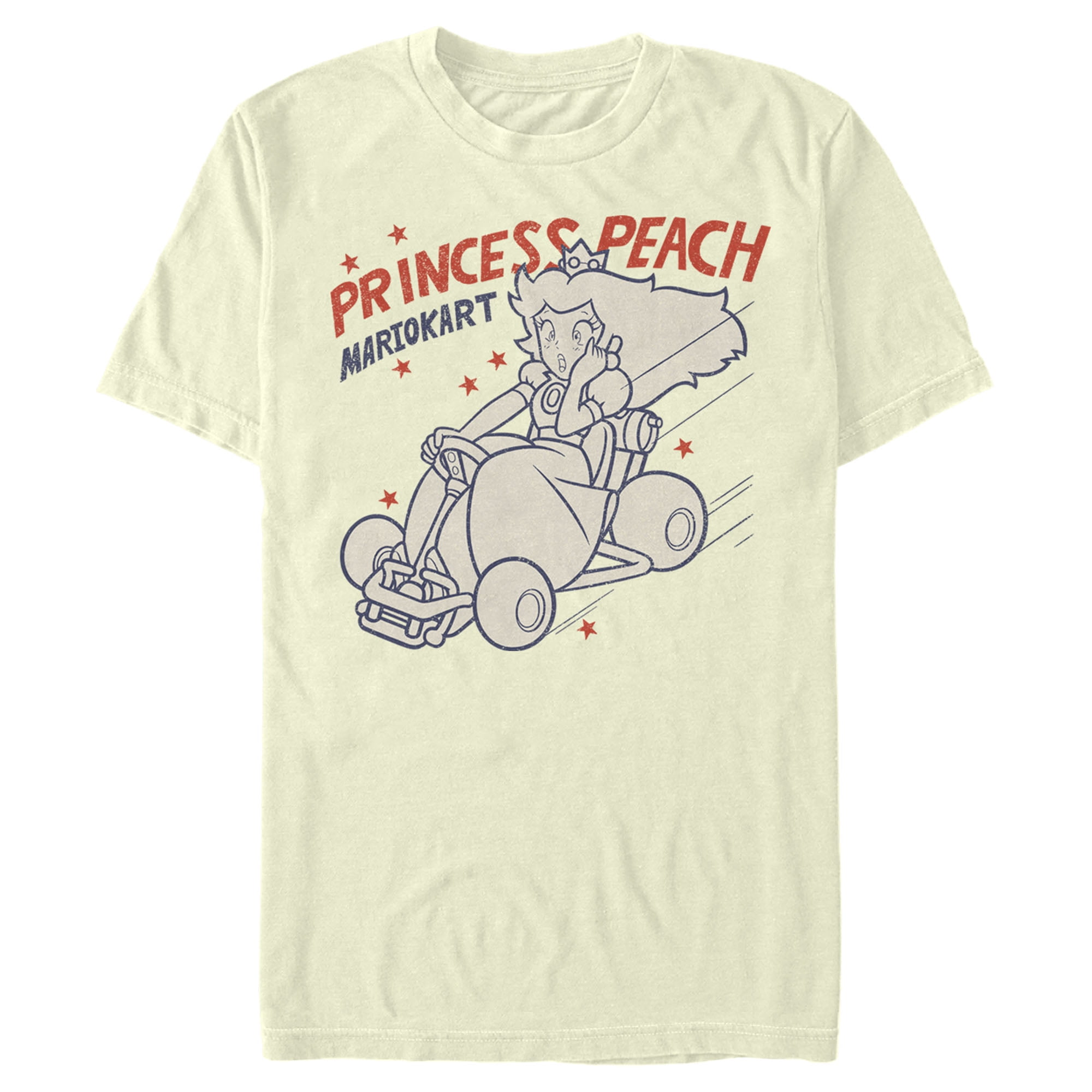 Men's Nintendo Driver Princess Peach Graphic T-Shirt - Walmart.com