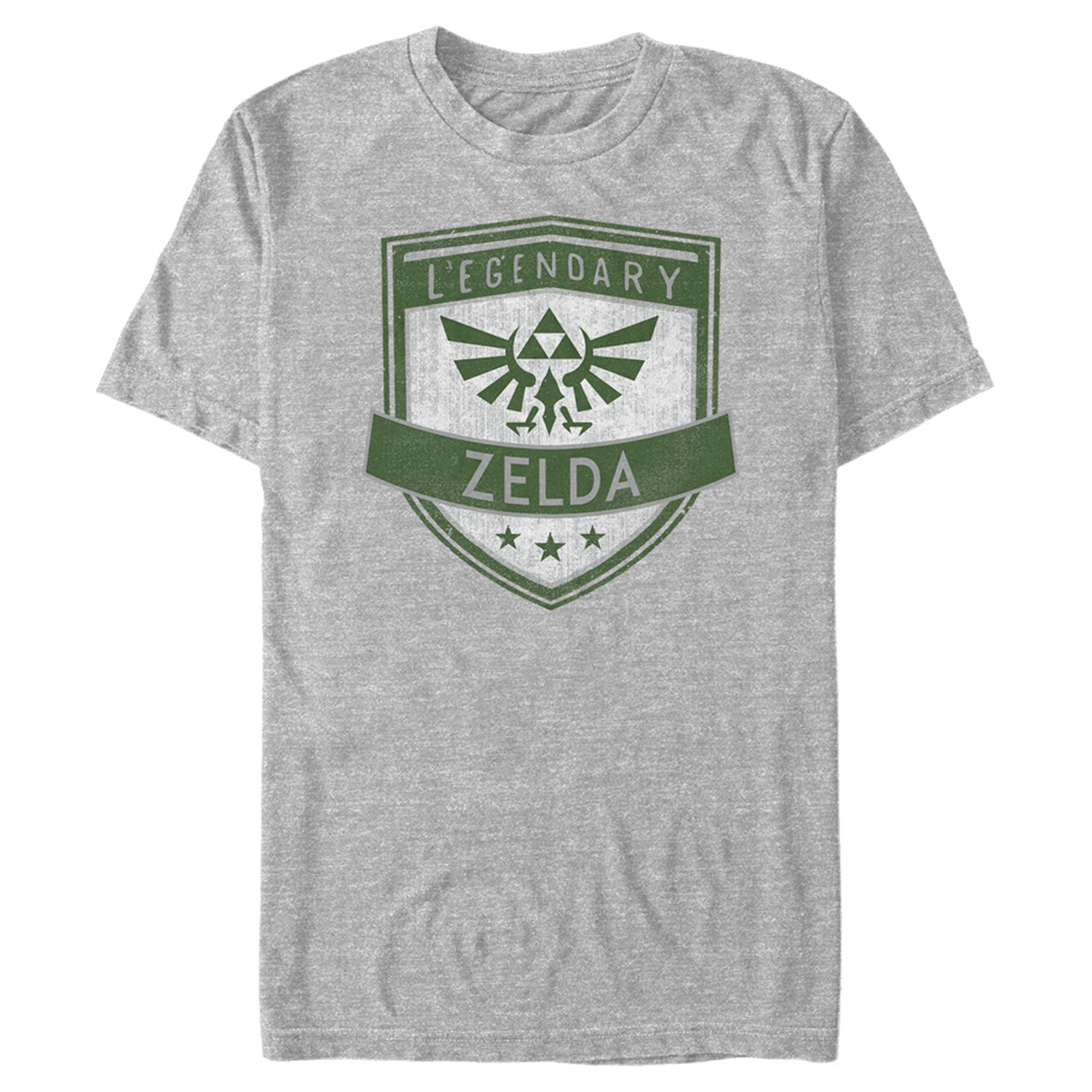 Men's Nintendo Legendary Hylian Shield Graphic Tee Athletic Heather ...