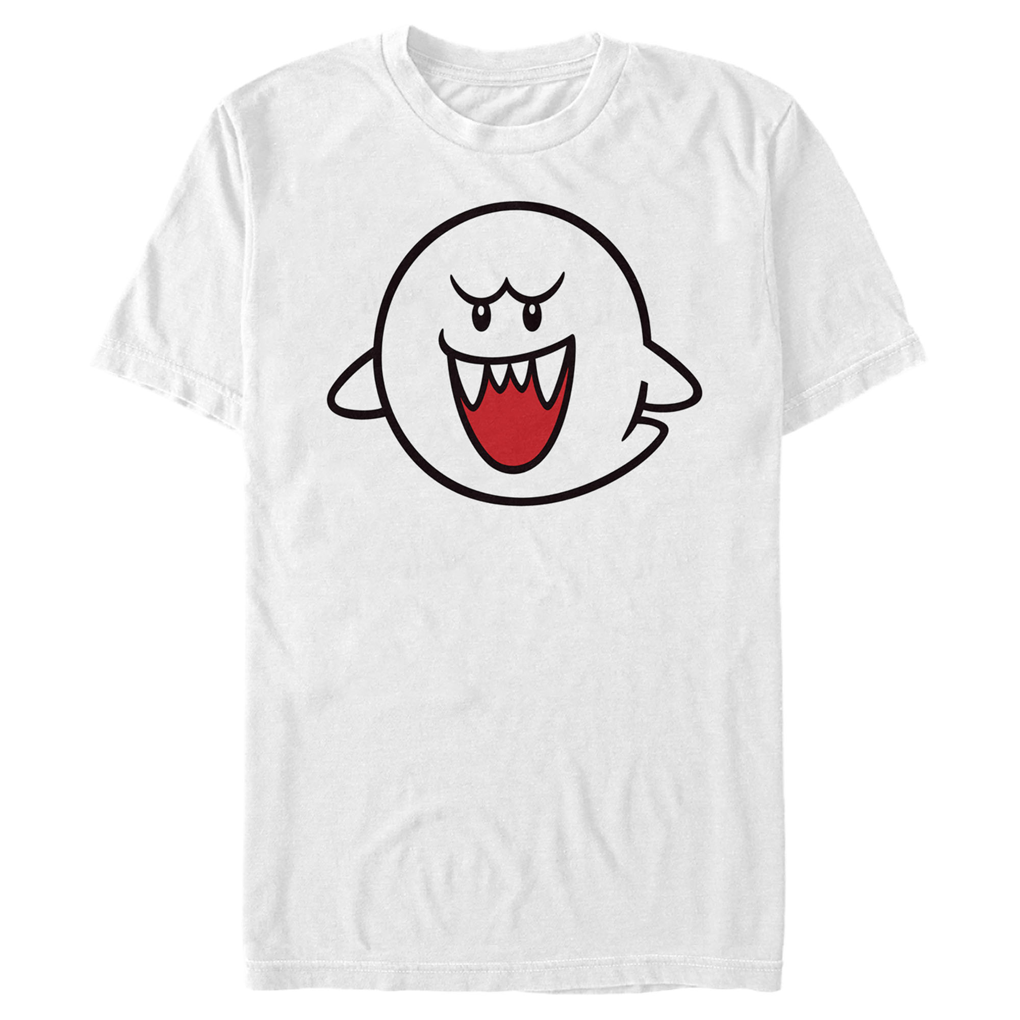Men's Nintendo Mario Boo Ghost Graphic Tee White 2X Large - Walmart.com