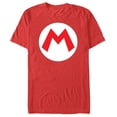 Nintendo Men's Super Brothers Mario Circle Icon Graphic Tee, Adult Size ...