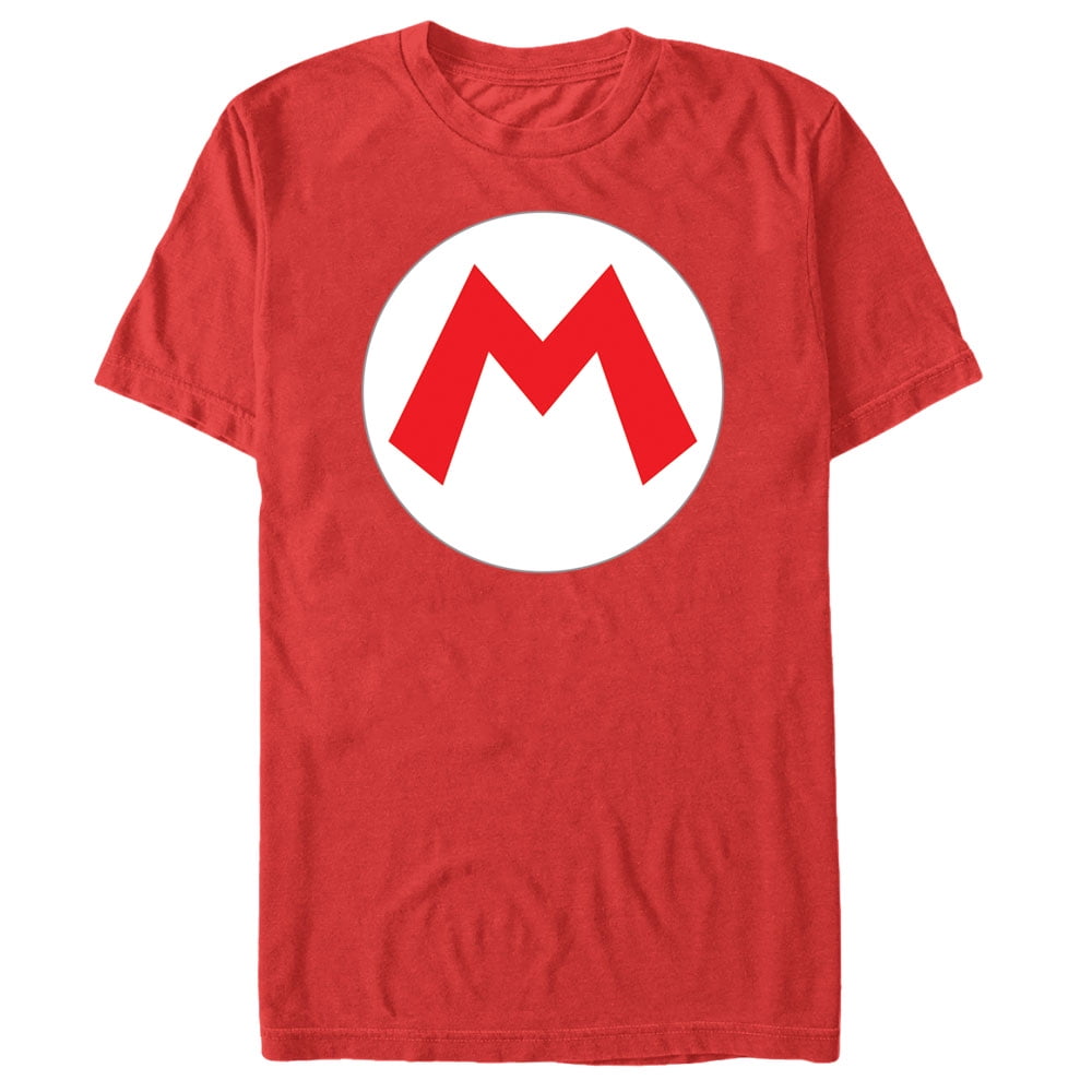 Nintendo Men's Super Brothers Mario Circle Icon Graphic Tee, Adult Size ...