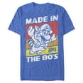 Men's Nintendo Raccoon Mario Made in the 80's Graphic Tee Royal Blue ...