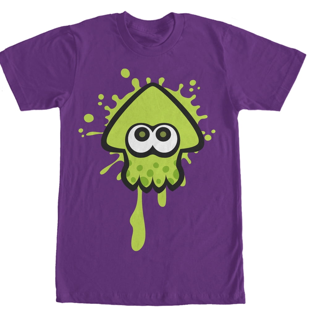 Men's Nintendo Splatoon Inkling Squid Graphic Tee Purple Small ...