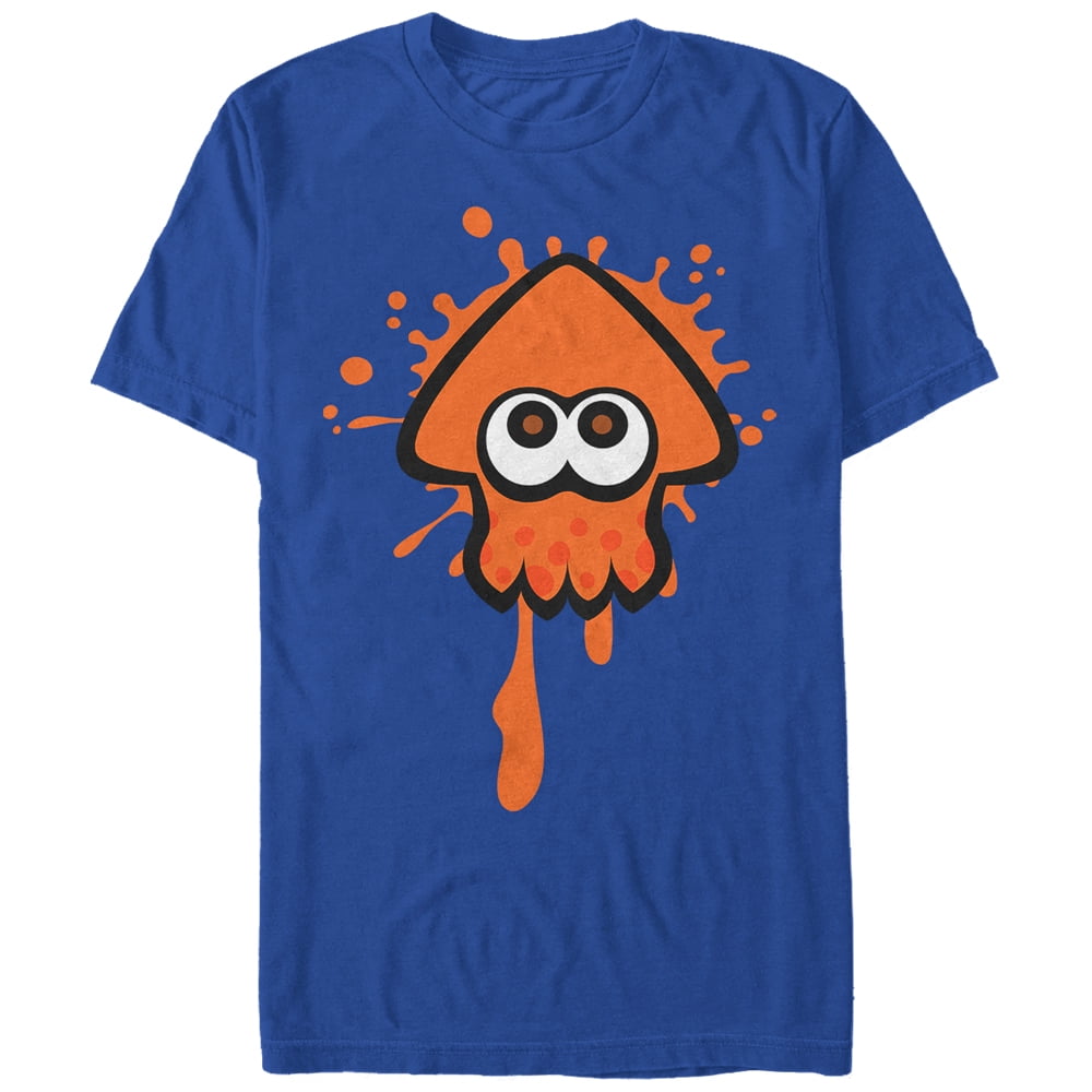 Men's Nintendo Splatoon Orange Inkling Squid Graphic Tee Royal Large ...