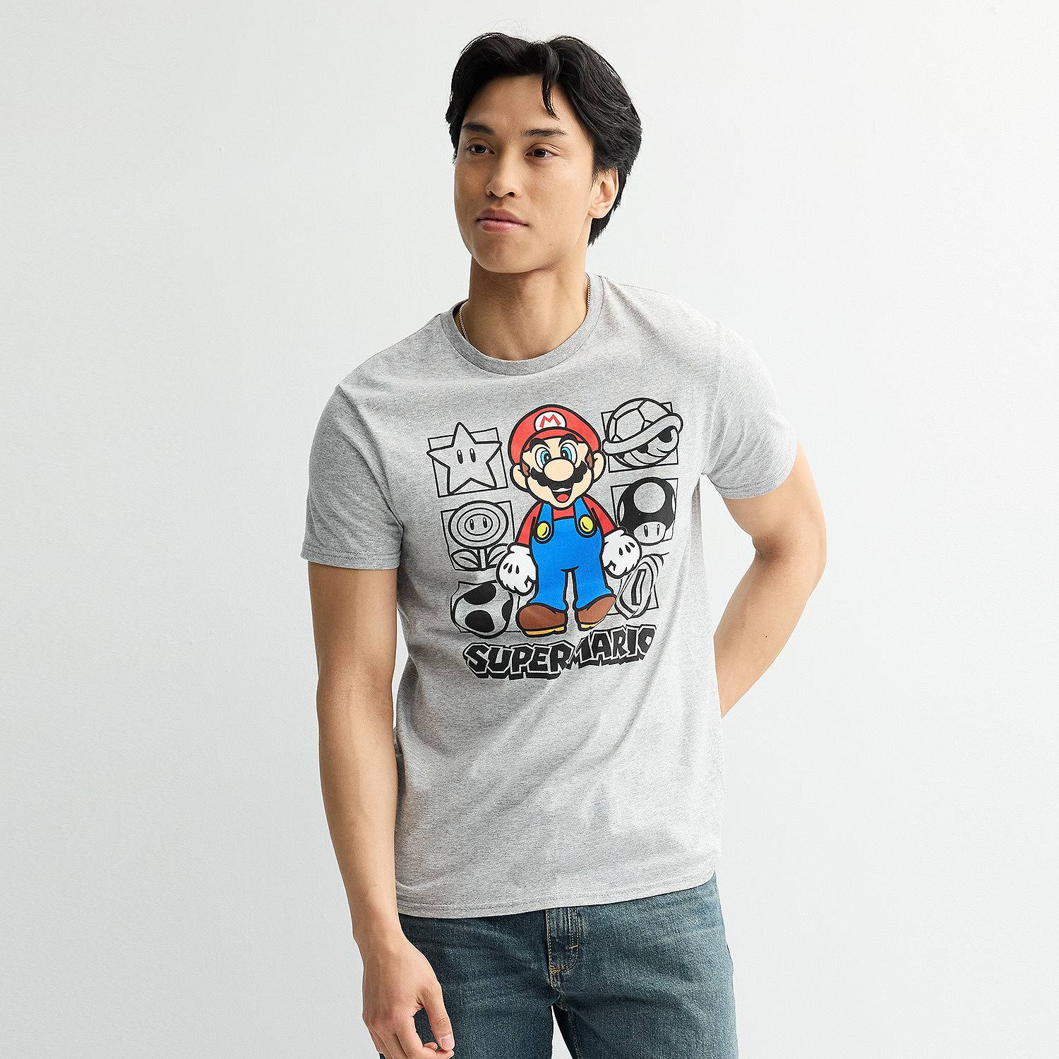 Men's Nintendo Super Mario Fully Loaded Tee - Walmart.com