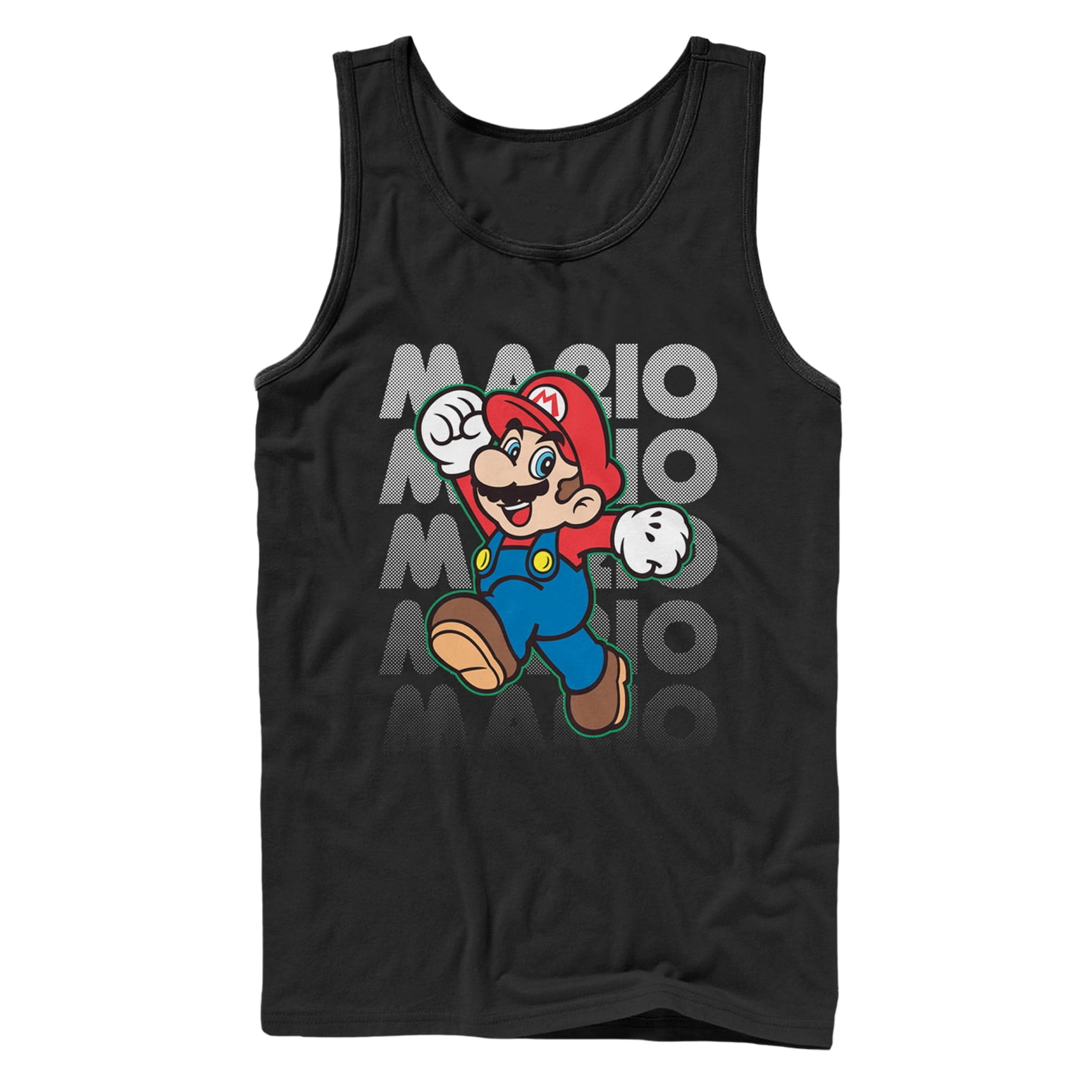 Men's Nintendo Super Mario Jump Tank Top Black X Large - Walmart.com