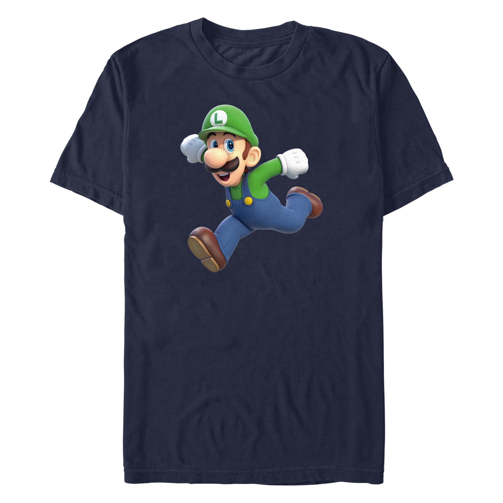 Men's Nintendo Super Mario Luigi Run Graphic T-Shirt - Walmart.com