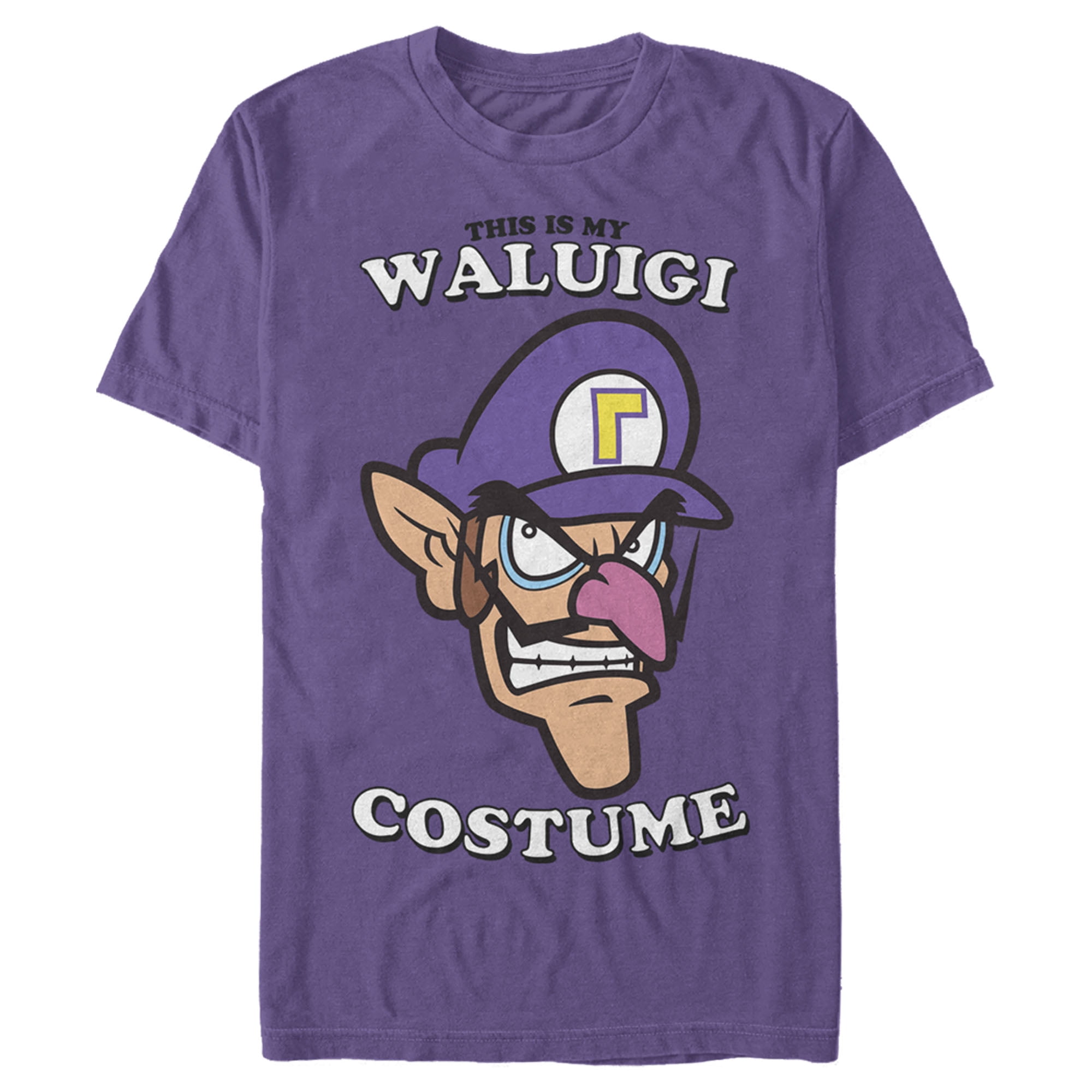 Men's Nintendo This Is My Waluigi Costume Graphic Tee Purple Small ...