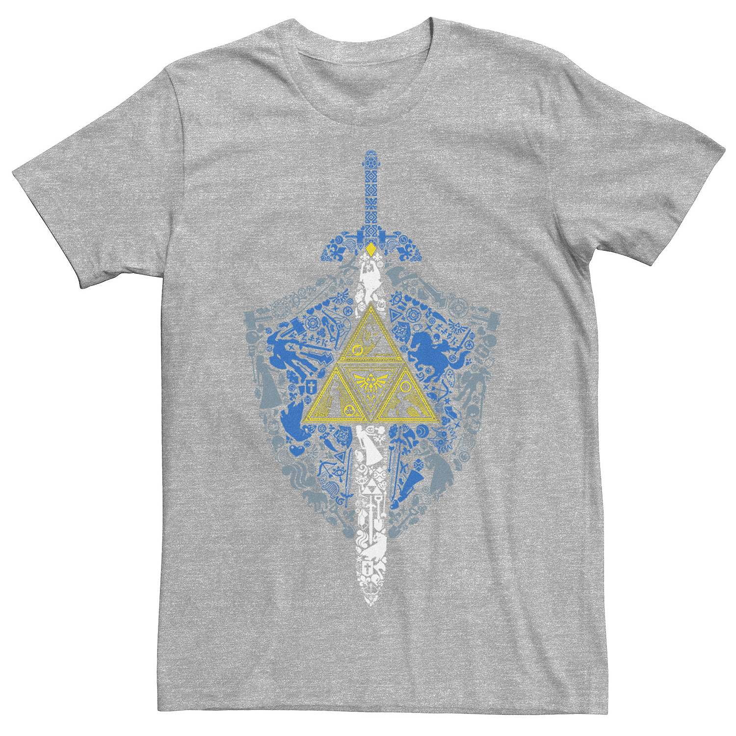 Men's Nintendo Zelda Hylian Shield Element Icons Tee - Walmart.com