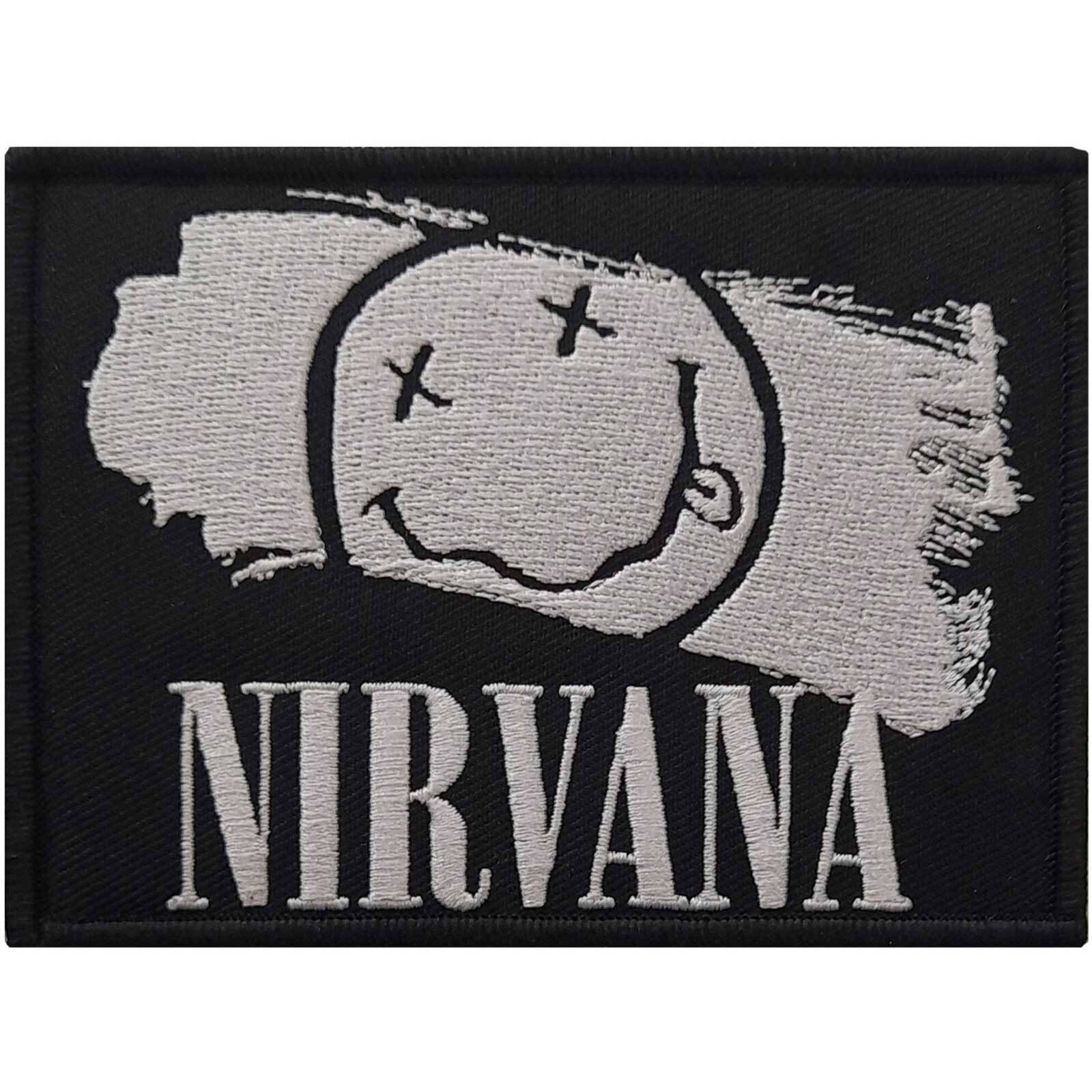 Men's Nirvana Smiley Paint Woven Patch - Walmart.com