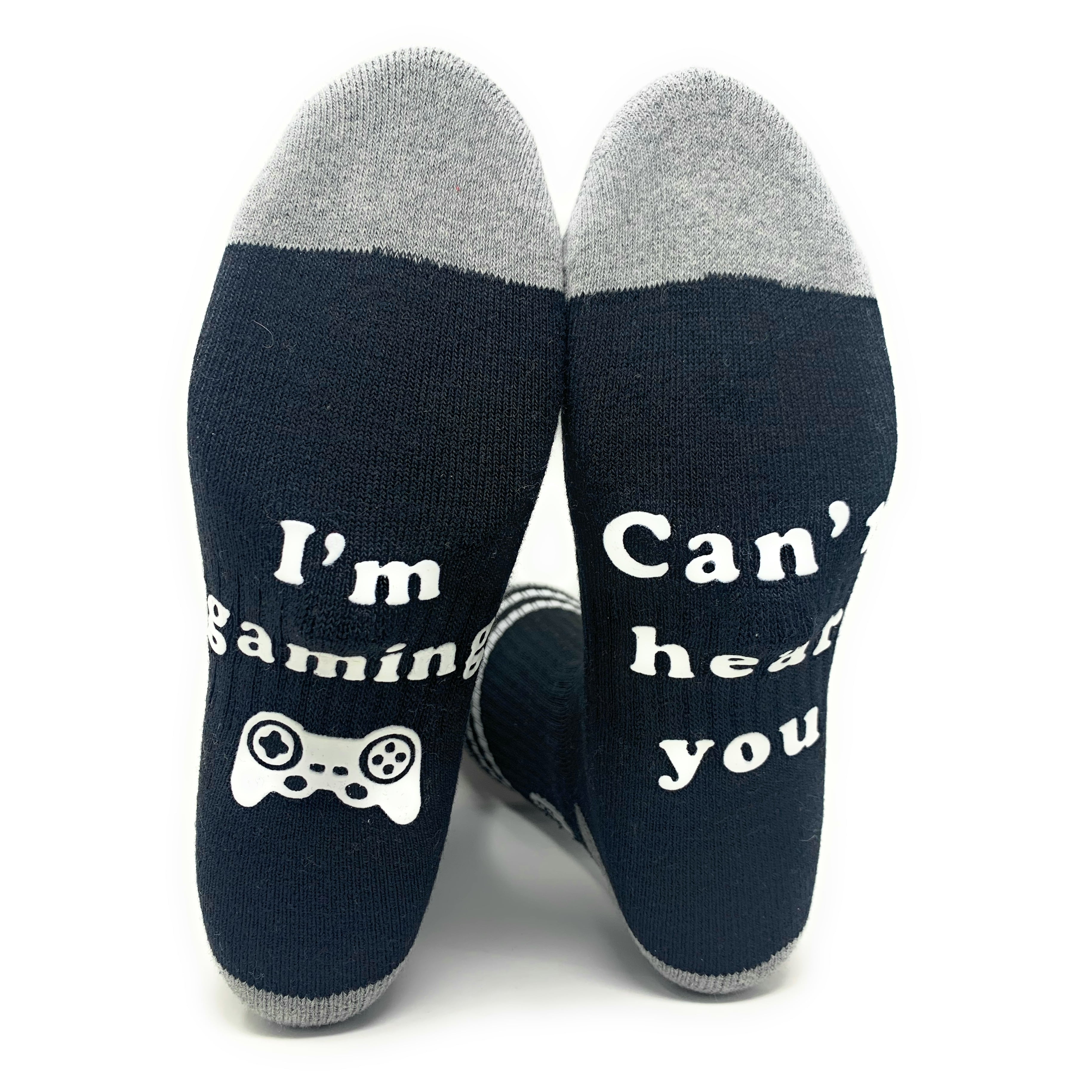 Men's Novelty Funny Saying Athletic Crew Socks, I'm Gaming, Can't Hear ...