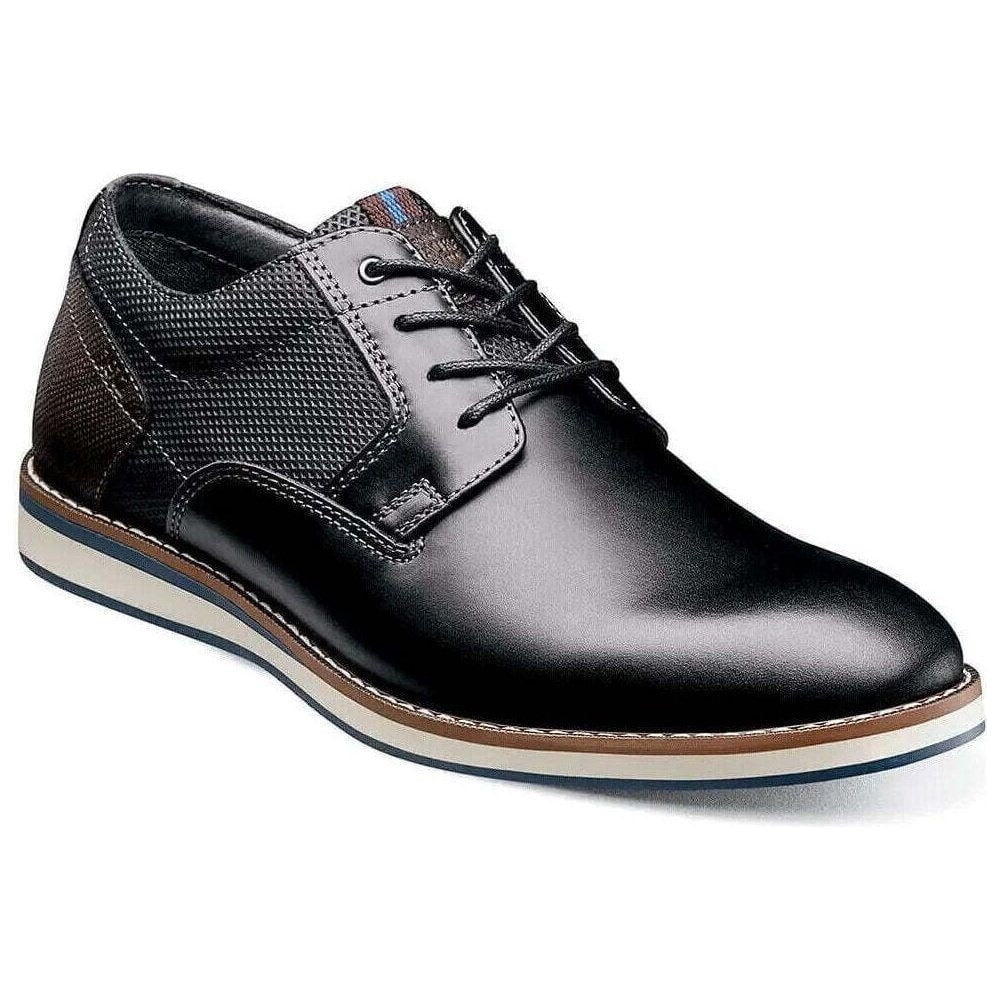 Men's Nunn Bush Circuit Plain Toe Oxford Walking Shoes Black Multi ...