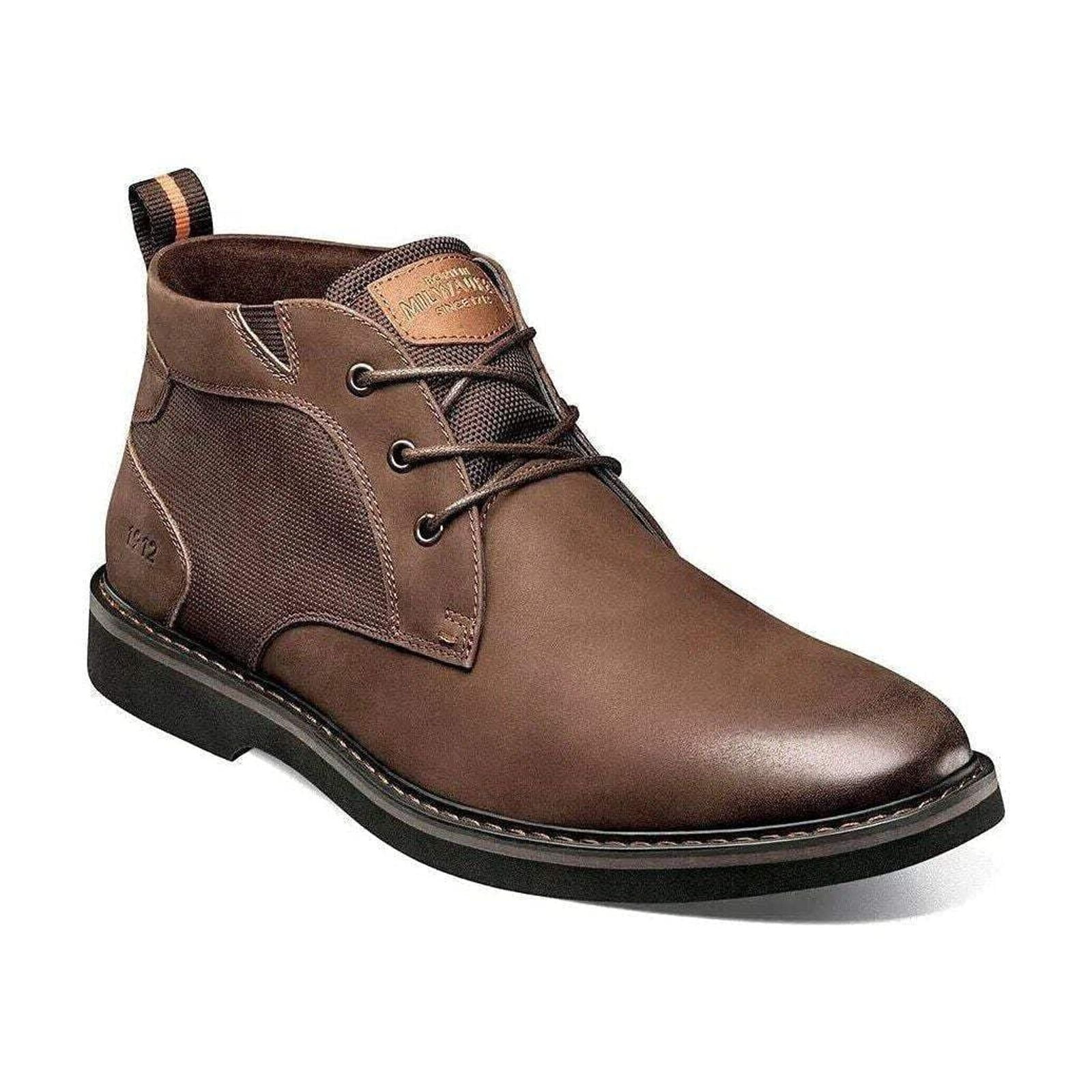 Men's Nunn Bush Denali Waterproof Plain Toe Chukka Boot Dark Brown ...