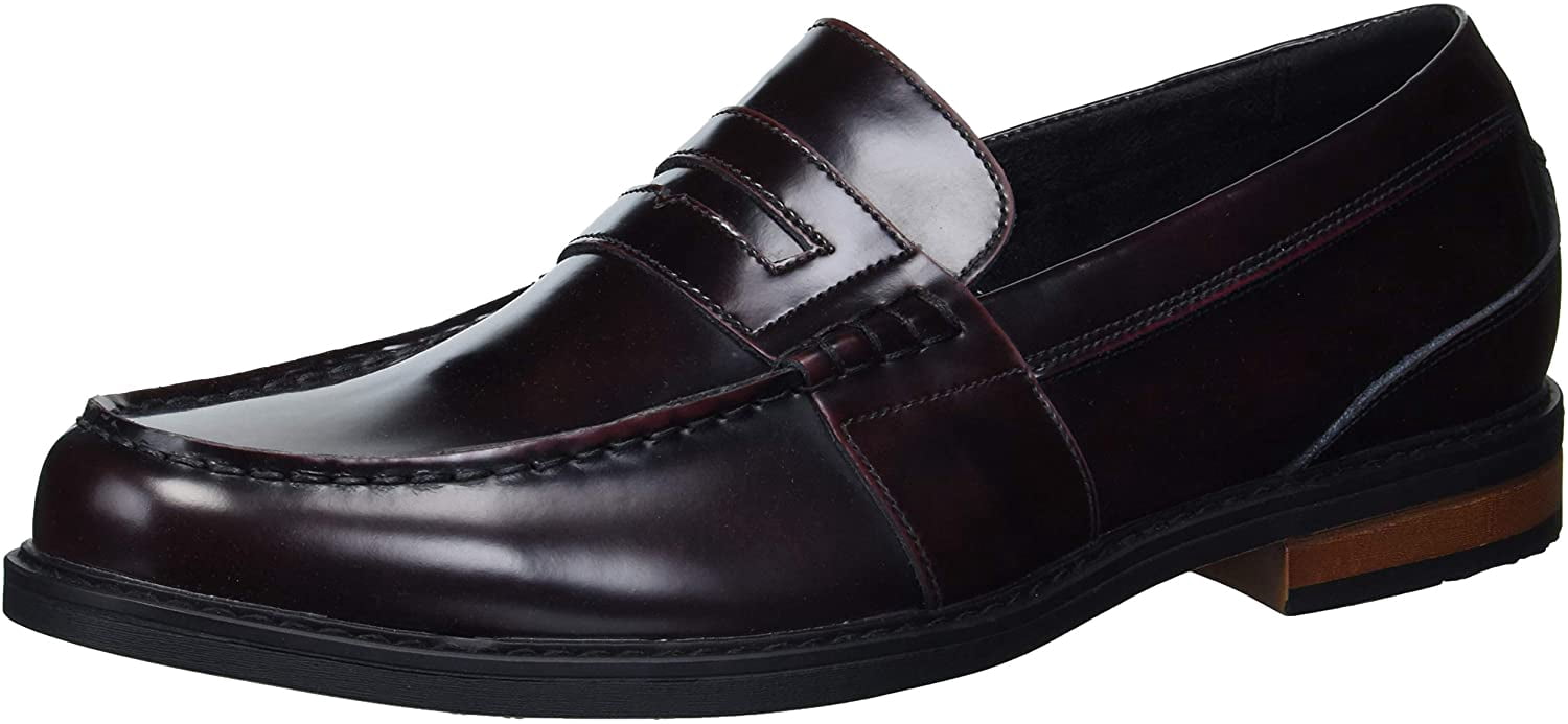 Nunn Bush Mens Lincoln Classic Penny Loafer Slip-On 12 Burgundy ...