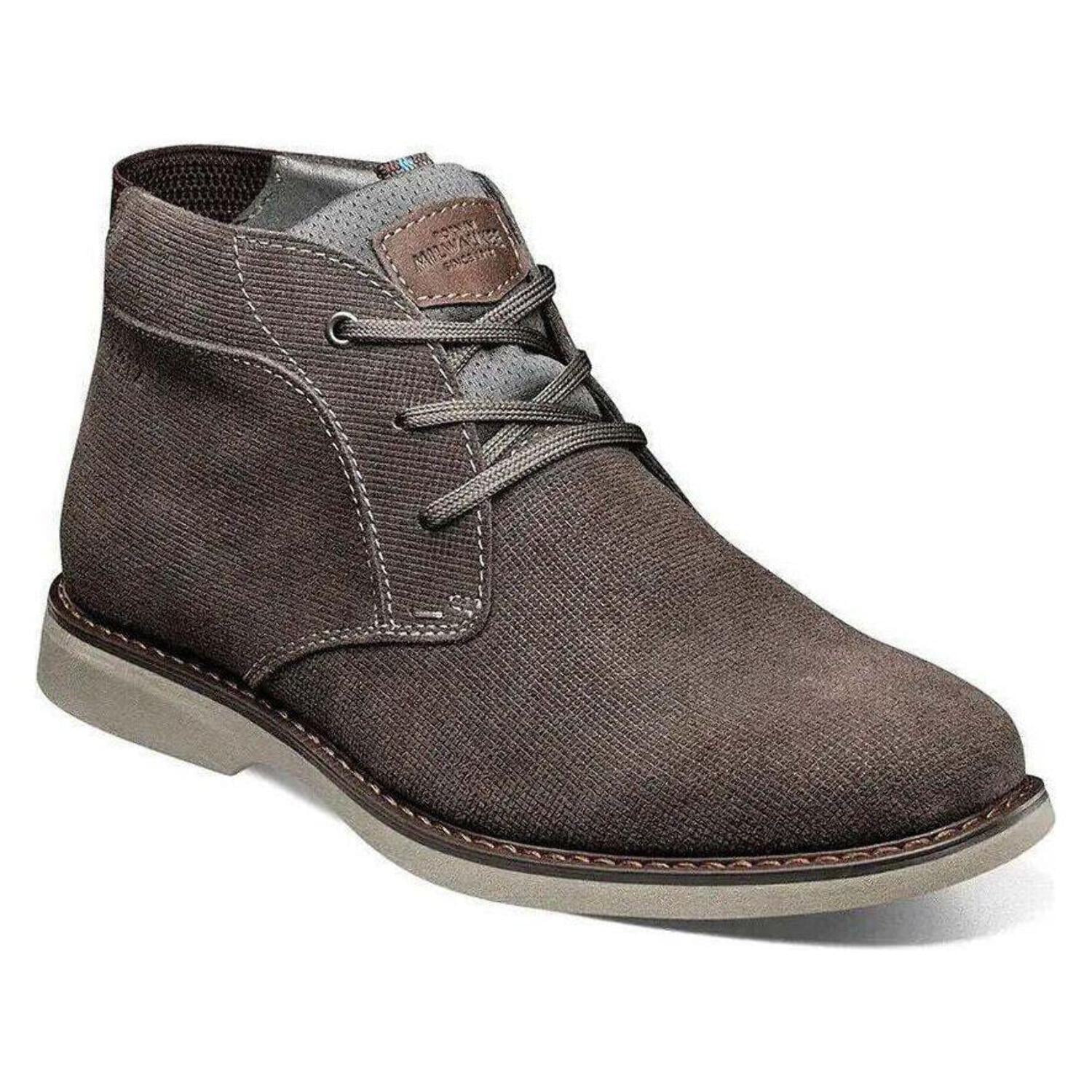Men's Nunn Bush Otto Plain Toe Chukka Boot Dress Shoes Gray 84987-020 ...