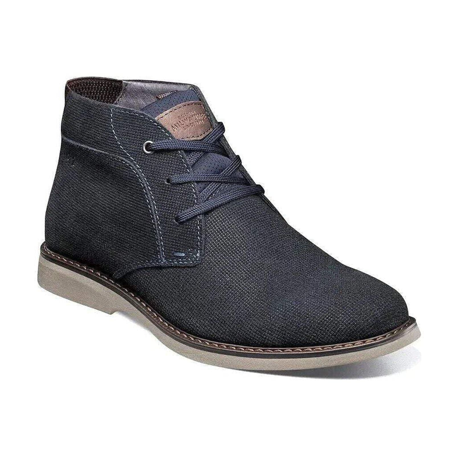 Men's Nunn Bush Otto Plain Toe Chukka Boot Dress Shoes Navy 84987-410 ...