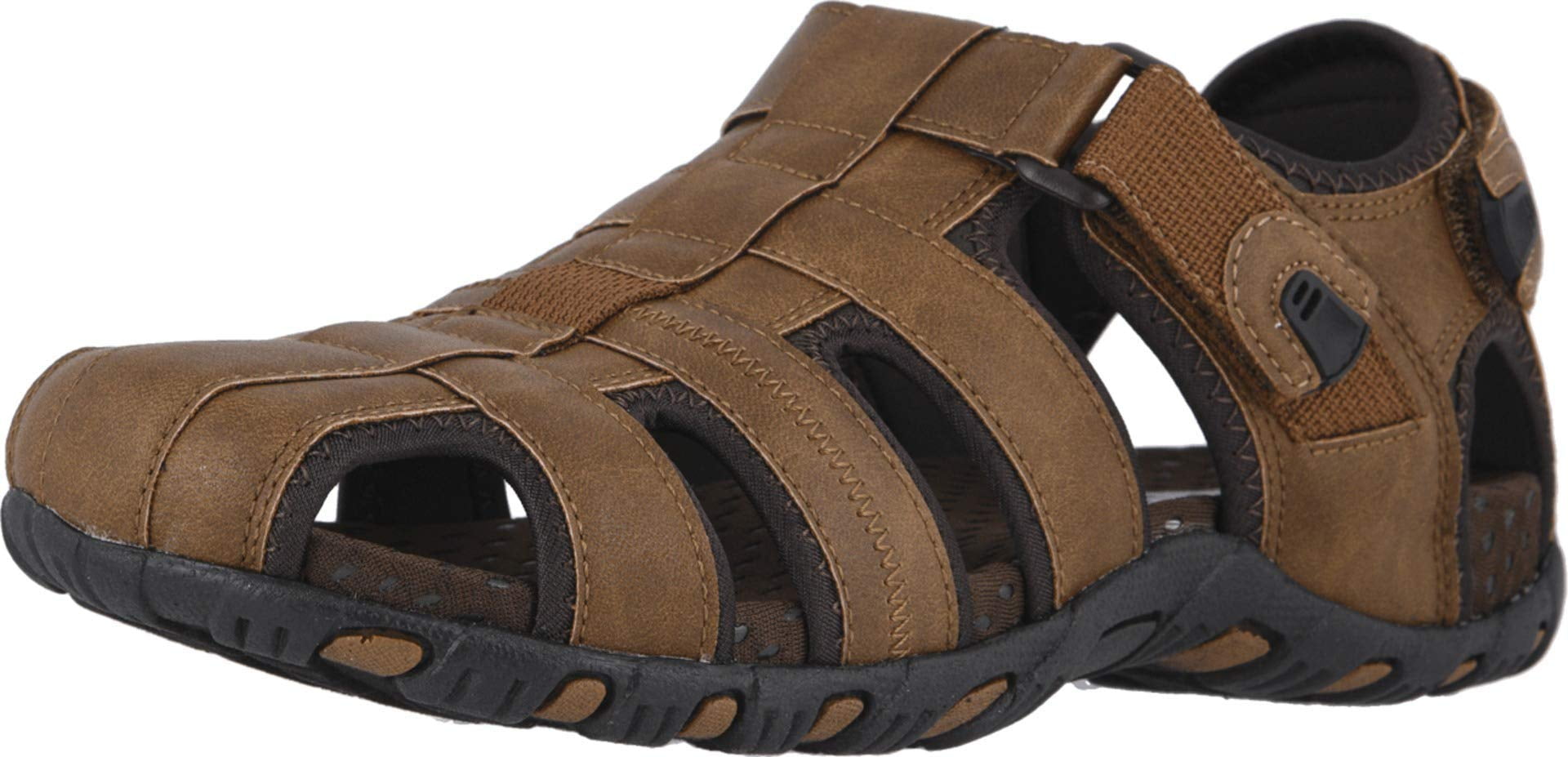 Men's Nunn Bush Rio Bravo Fisherman Sandal Tan Leather 12 W - Walmart.com