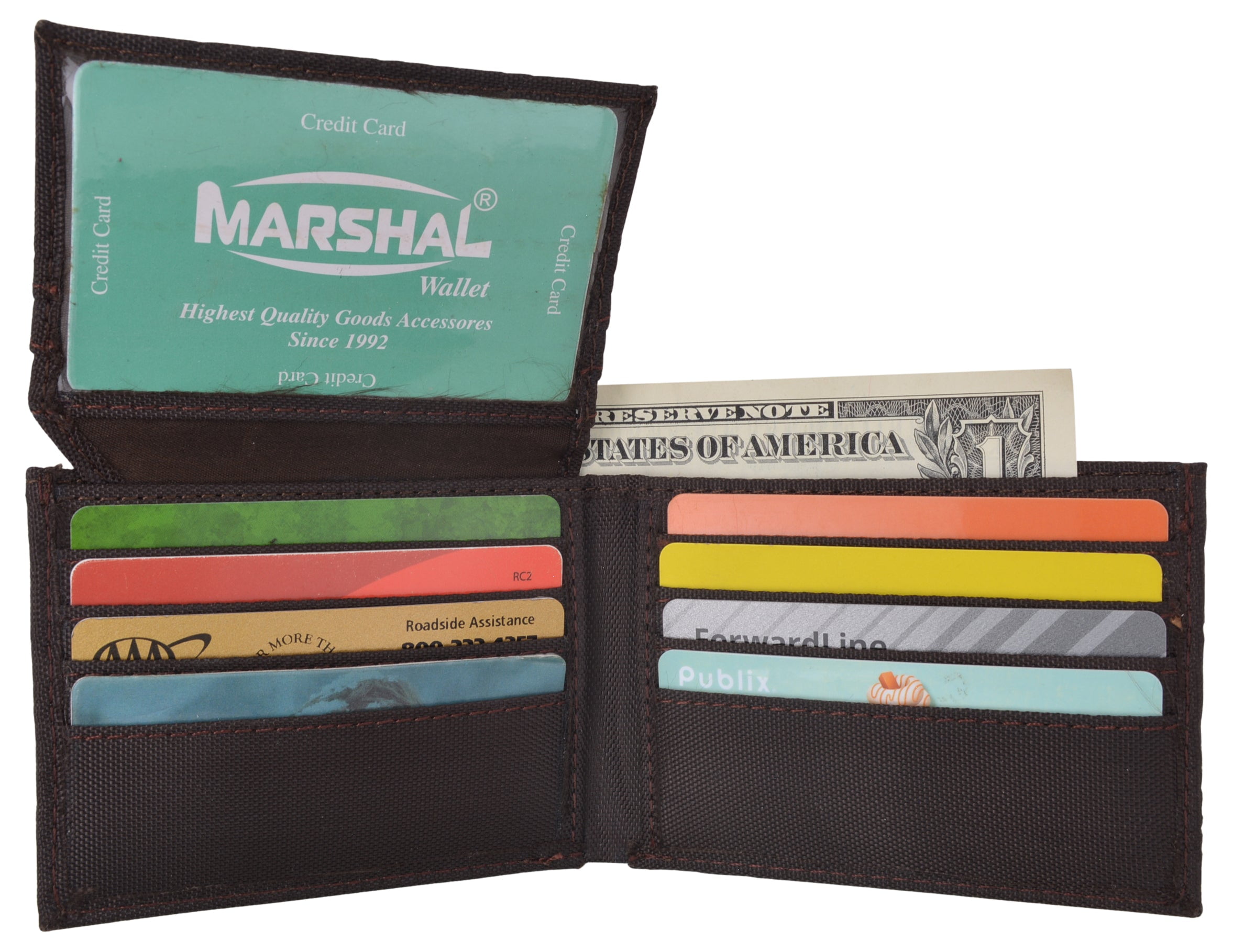 Men's Nylon Slim Classic Bifold Wallet in Colors Thin Wallets for Boys ...