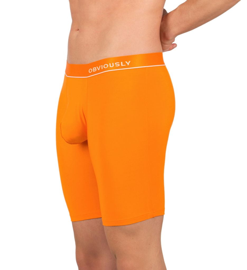 Men's Obviously A09 PrimeMan AnatoMAX 6 Inch Boxer Brief (Orange S ...