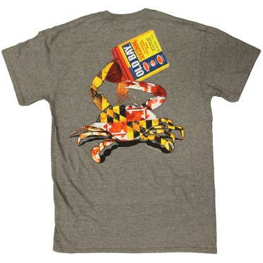 Men's Officially Licensed Old Bay Ripped Crab T-Shirt - Walmart.com