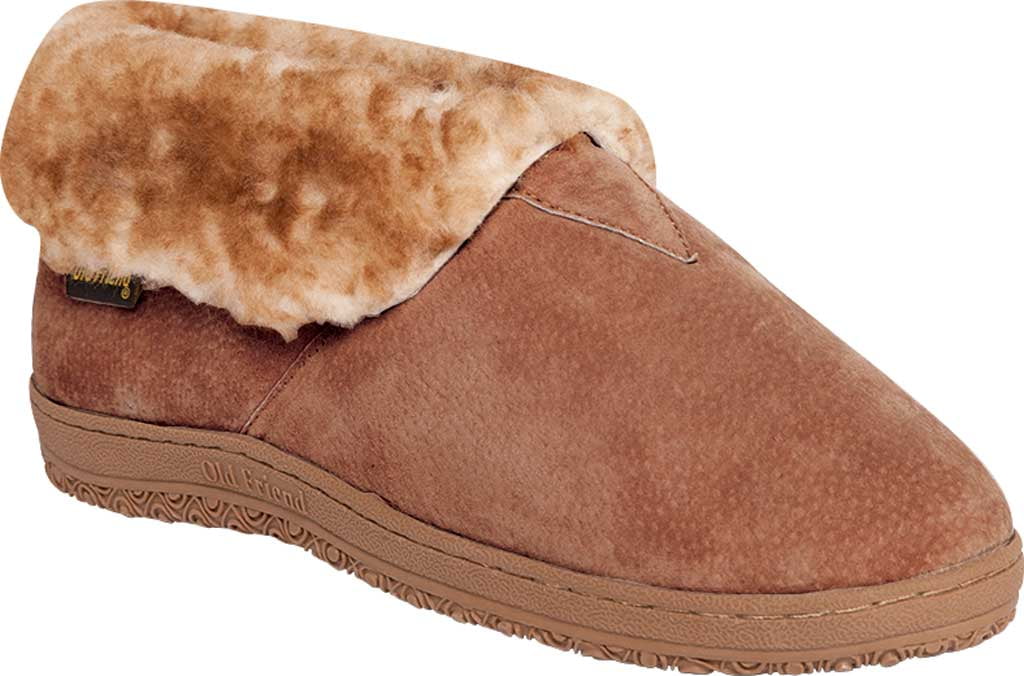 Men's Old Friend Bootee Slipper Chestnut II Suede 13 5E - Walmart.com