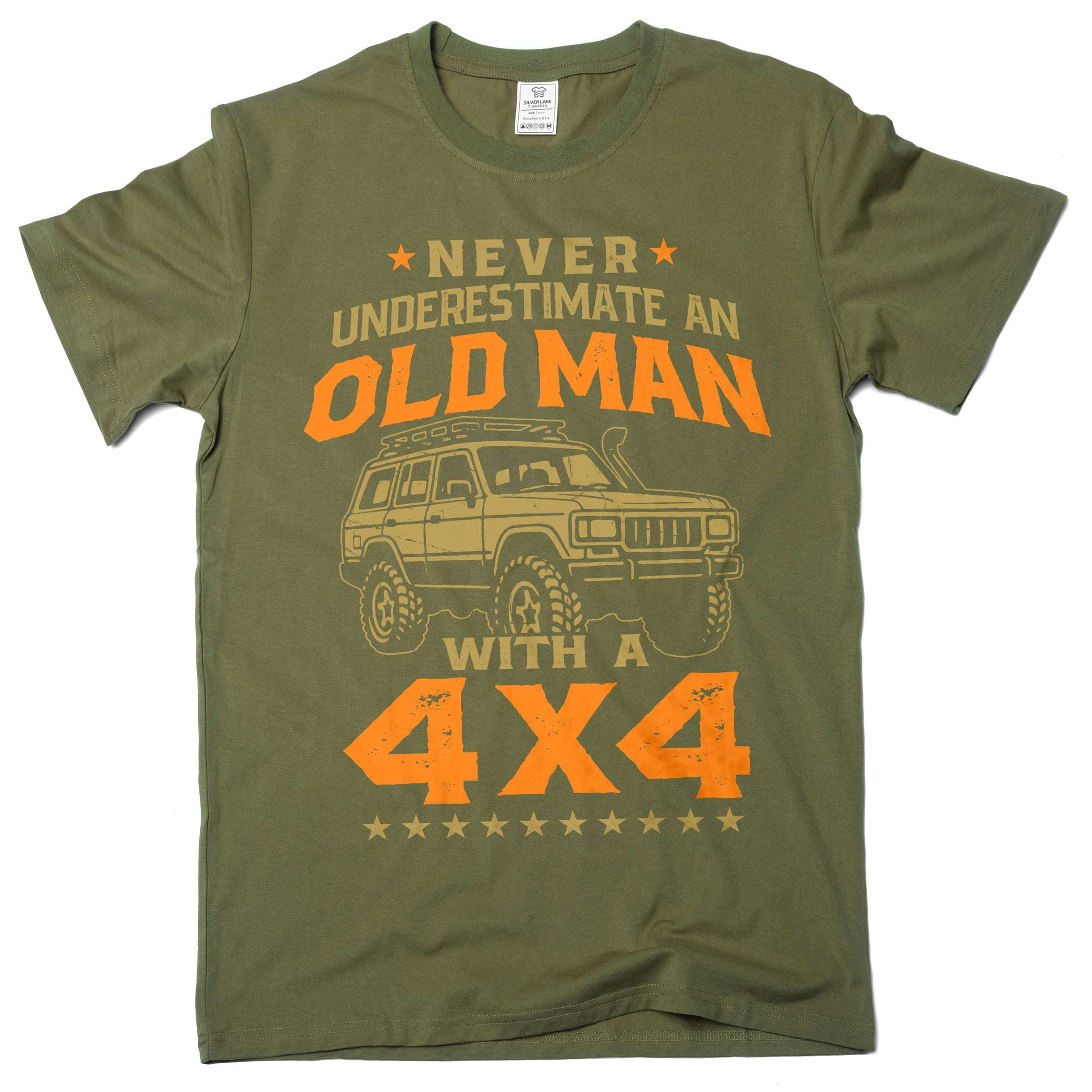 Men's Old Man Shirt 4 wheel drive off road t-shirt 4x4 4wd truck shirt ...