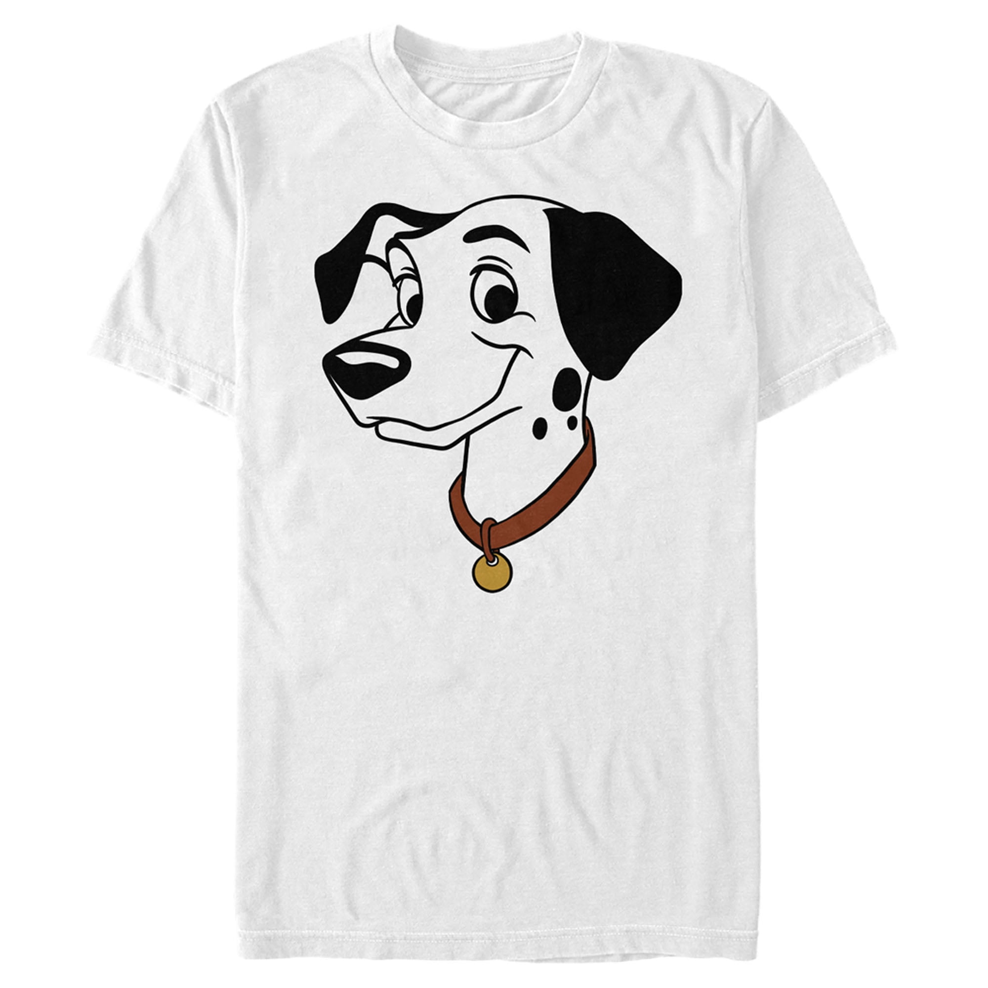 Men's One Hundred and One Dalmatians Pongo Big Face Graphic Tee White ...