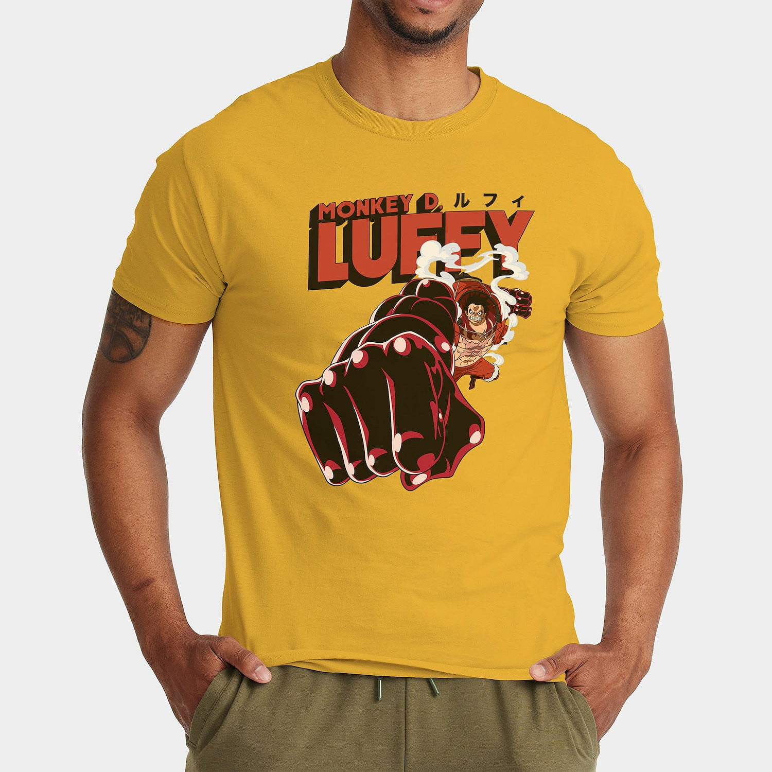 Men's One Piece Monkey D. Luffy Graphic Tee - Walmart.com