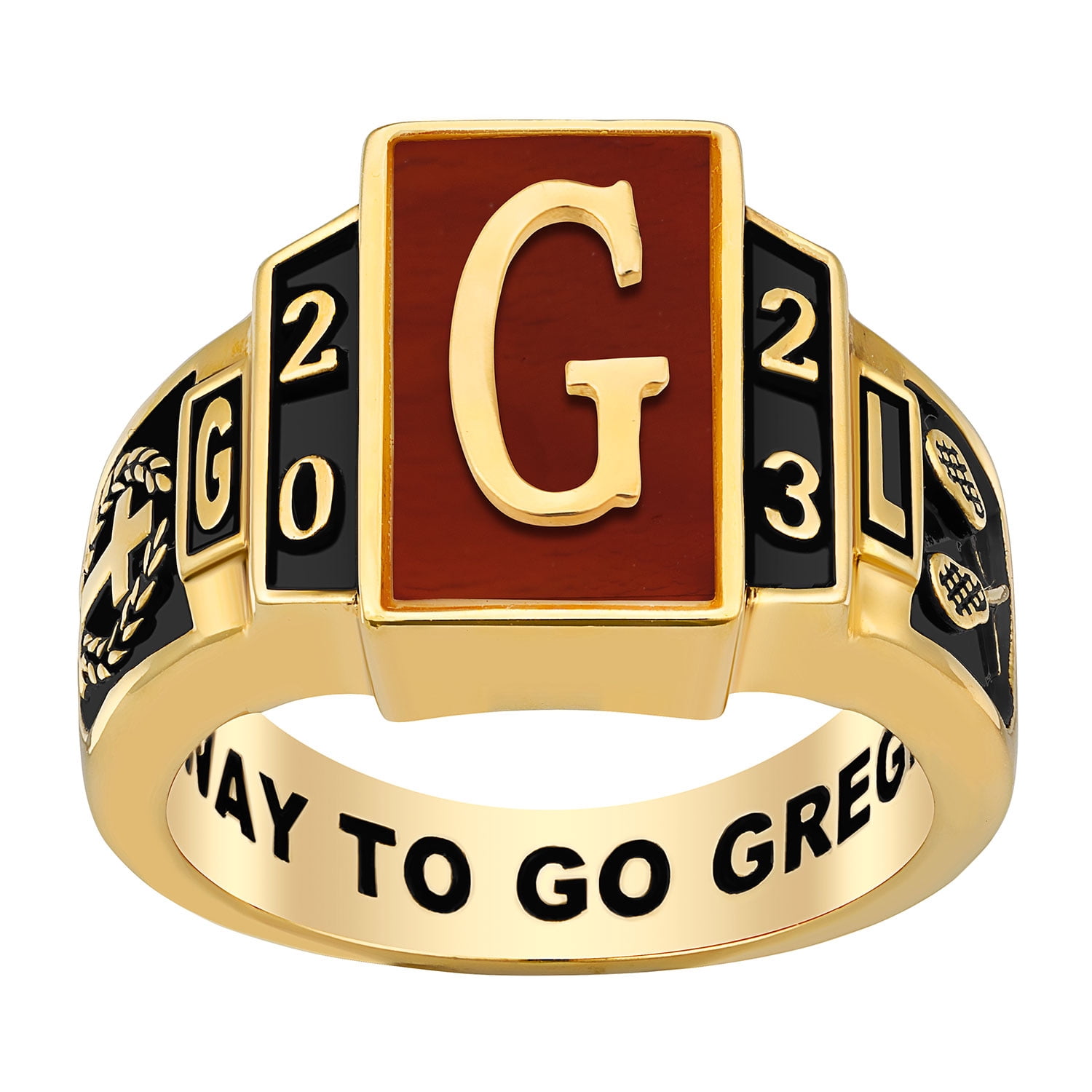 Mother Of Pearl Class Ring