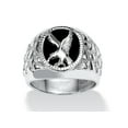 Men's Onyx Eagle Nugget Ring in Sterling Silver - Walmart.com
