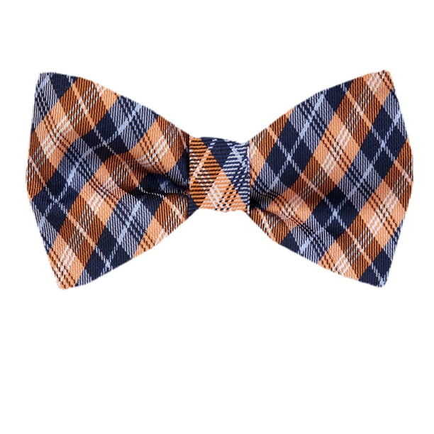 Men's Orange Peach Coral Silk Self Tie Bowtie Tie Yourself Bow Ties ...