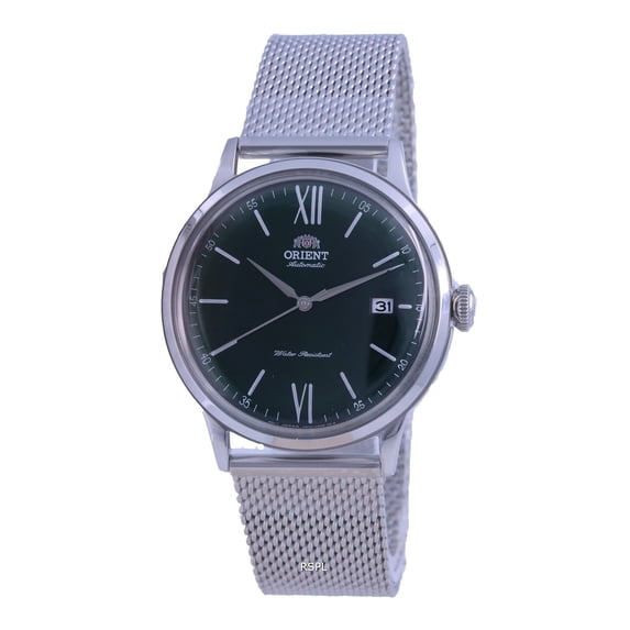 Orient Men's Bambino Auto Stainless Steel Watch, Green Dial, RA ...