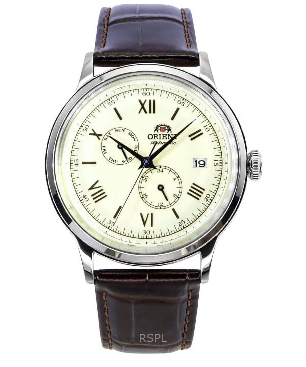 Men's Orient Bambino Version 8 Day-Date 24 Hour Automatic Watch RA ...