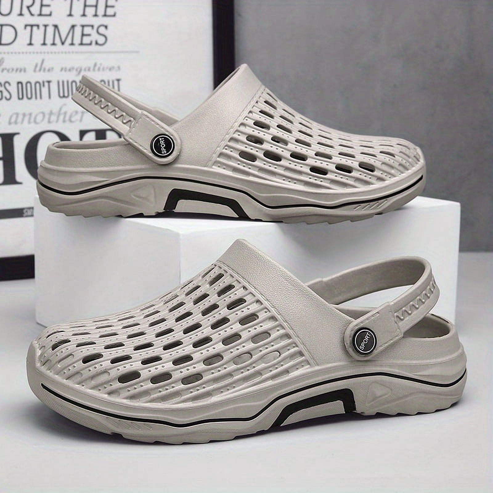 Men's Out Non-Slip Lightweight Comfy Clogs, Summer Garden Shoes ...