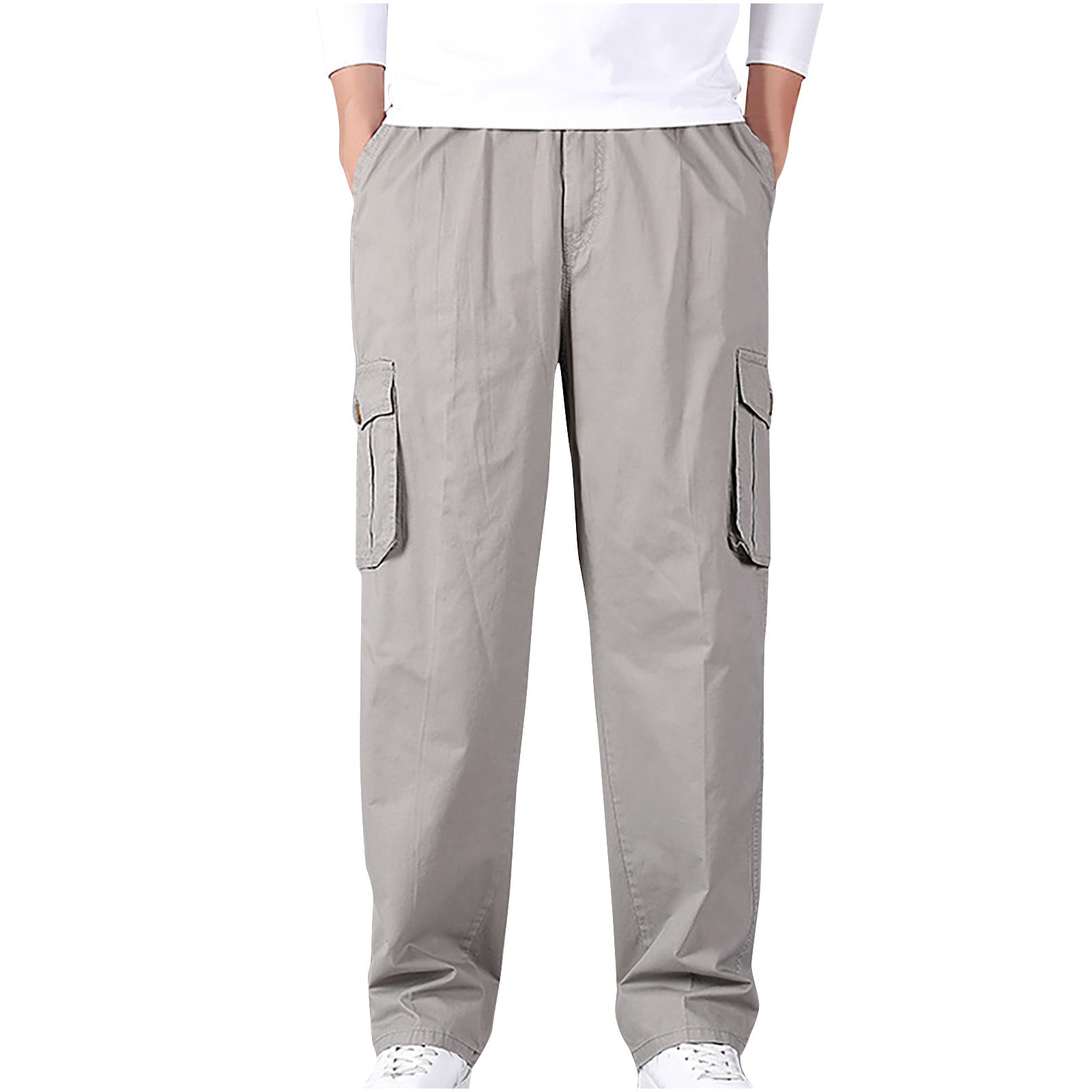 Mens Outdoor Cargo Pant Lightweight Tactical Pant Hiking Jogger Classic Fit Multi Pockets