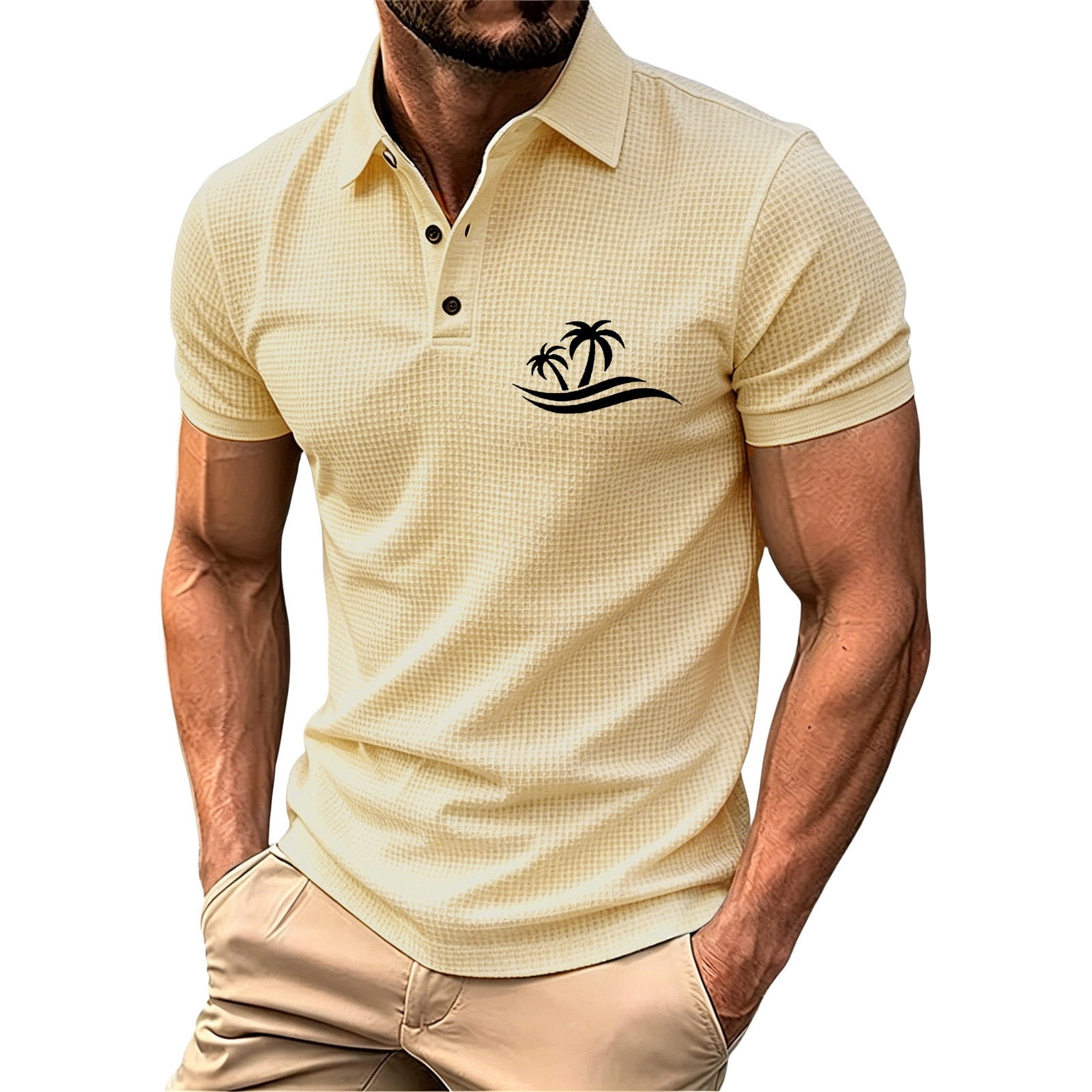 Men's Outdoor Performance Textured Polo Shirts Short and Long Sleeve ...
