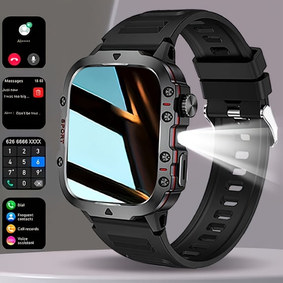 Men's Outdoor Smart Watch 1.81" HD Touchscreen, Wireless Calling, USB ...